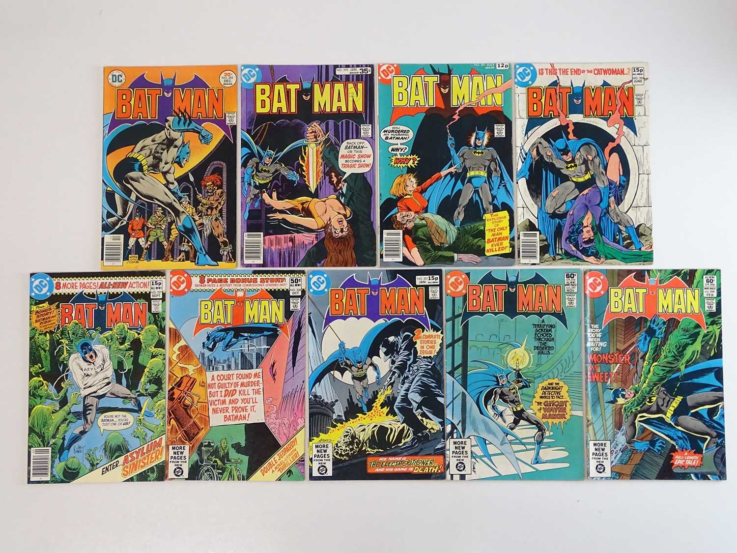 Lot 228 - BATMAN #282, 295, 301, 324, 327, 328, 331,