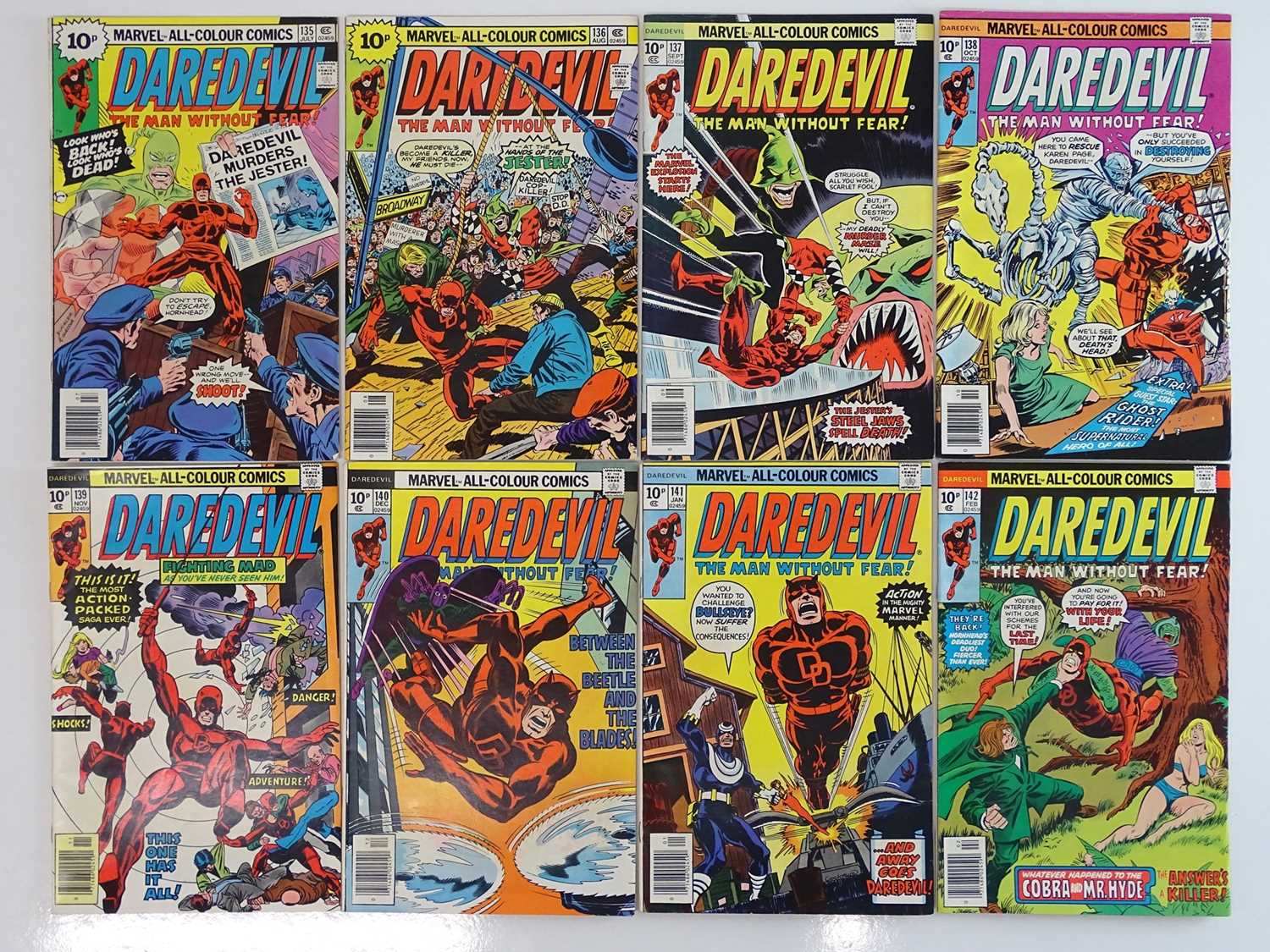 Lot 273 - DAREDEVIL #135, 136, 137, 138, 139, 140, 141,