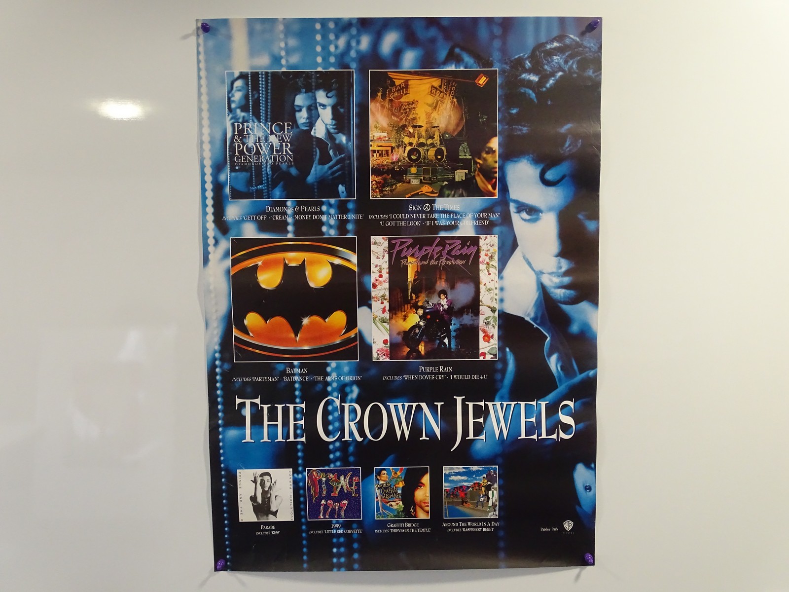 Lot 674 - PRINCE - promo poster for 'The Crown Jewels'