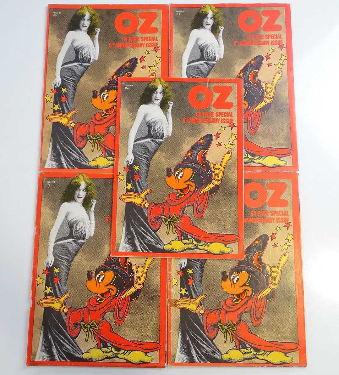 Lot 347 - OZ Magazine #40 (5 in lot) - 5th Anniversay