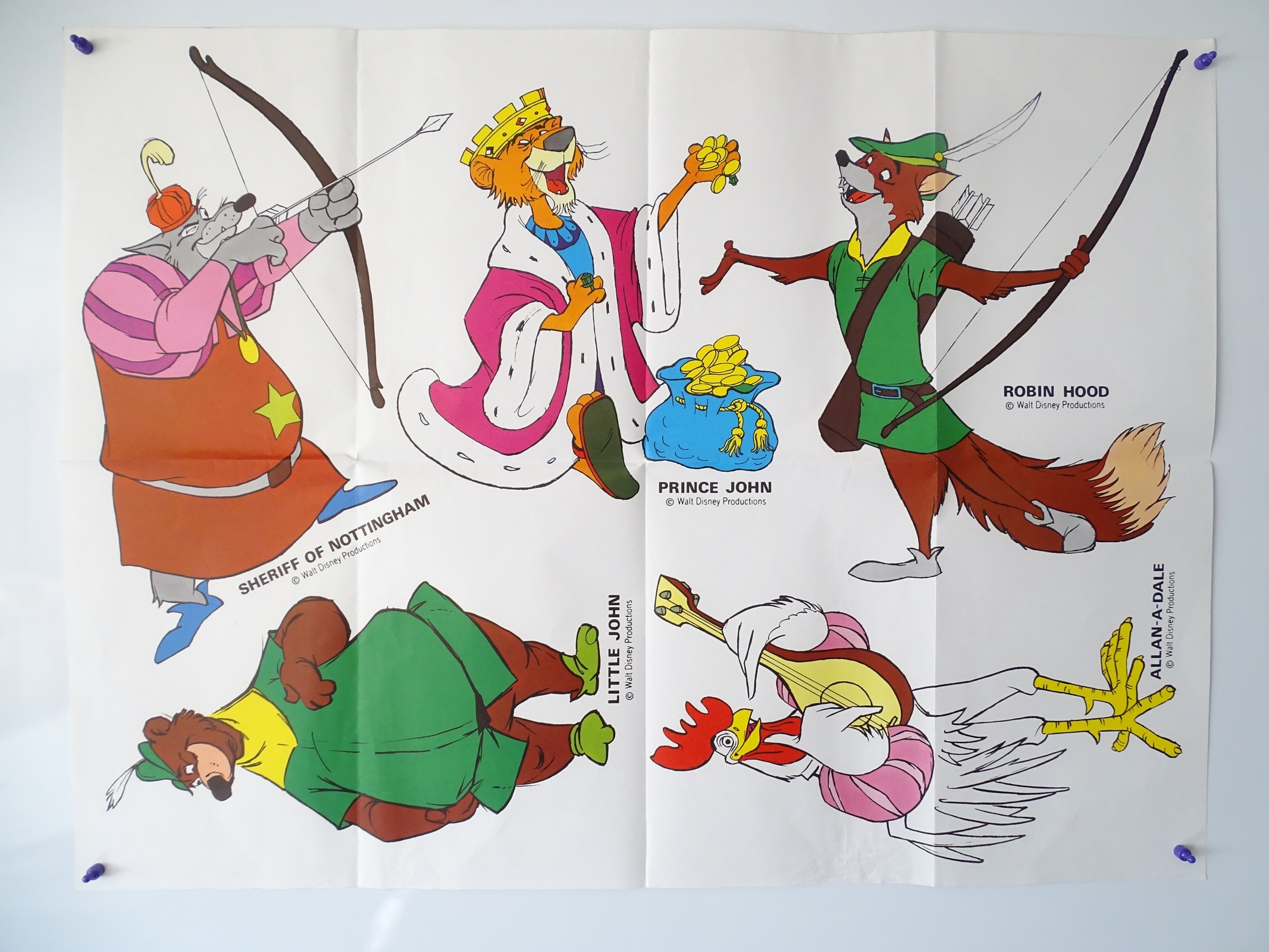 Lot 242 - WALT DISNEY: ROBIN HOOD (1973) Lot x 4