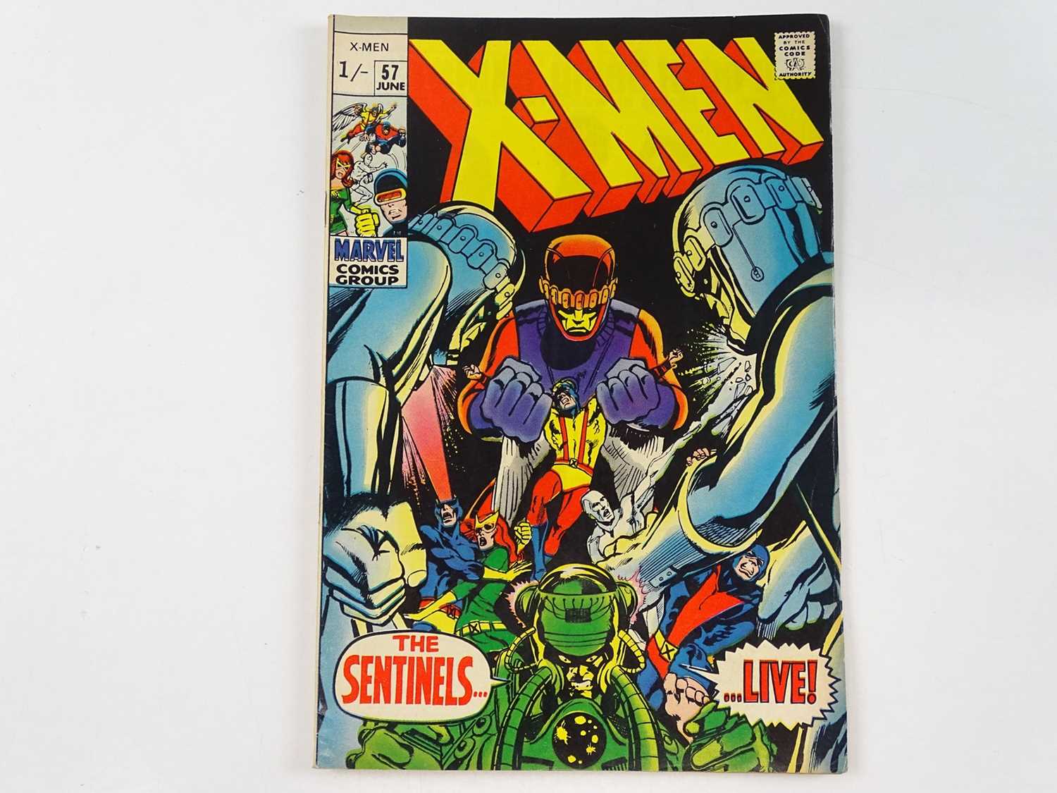 Lot 345 - X-MEN #57 - (1969 - MARVEL - UK Price