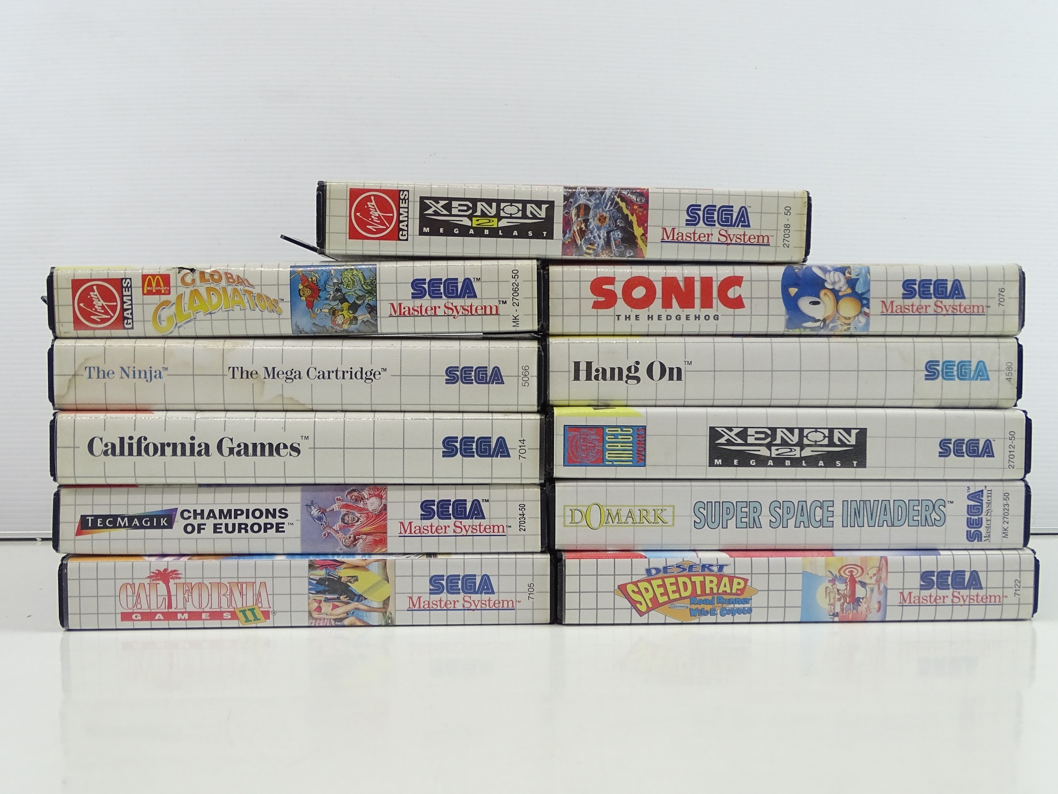 Lot 80 - Sega Master System games including Sonic the