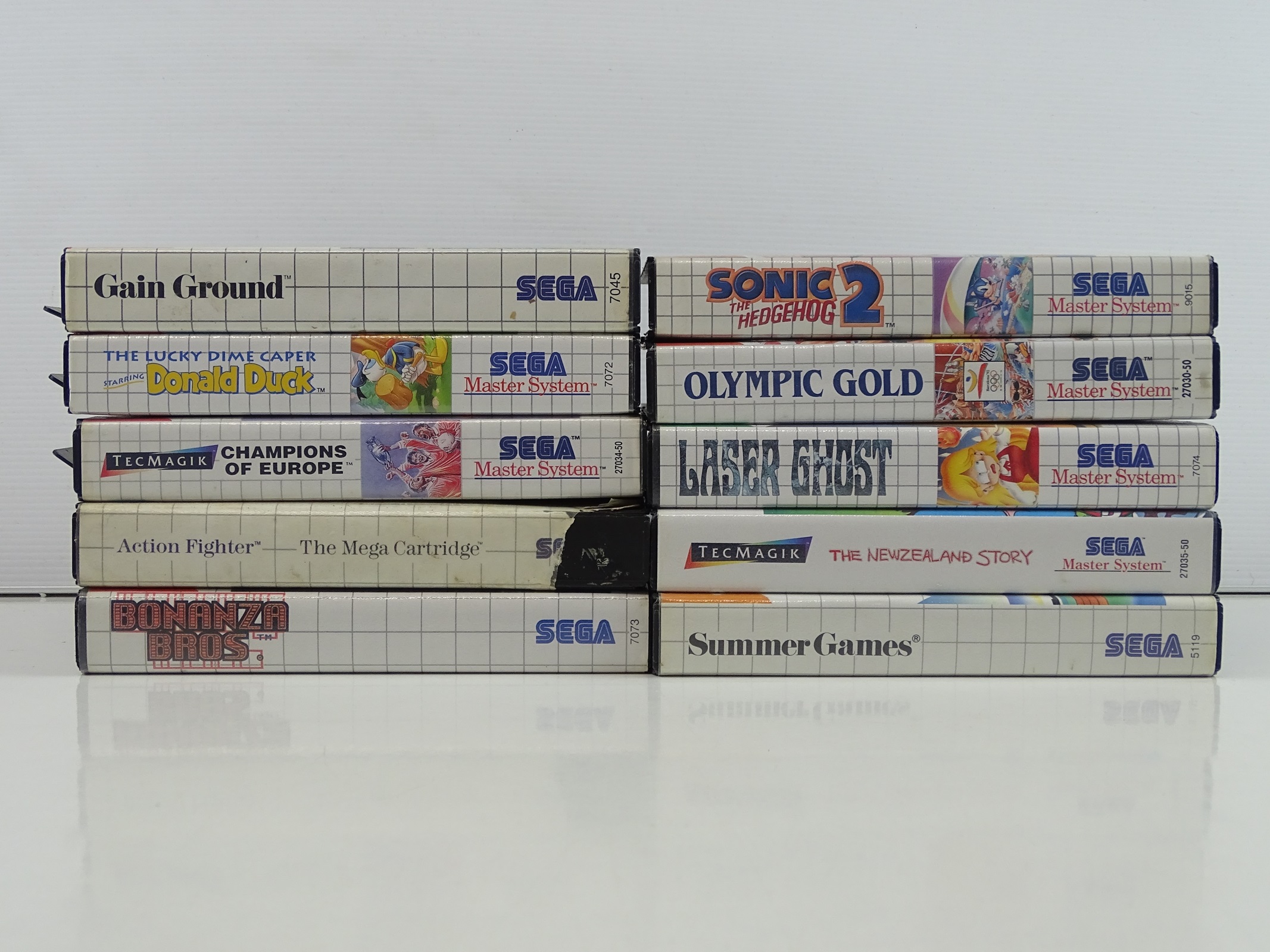 Lot 84 - Sega Master System games including Sonic the