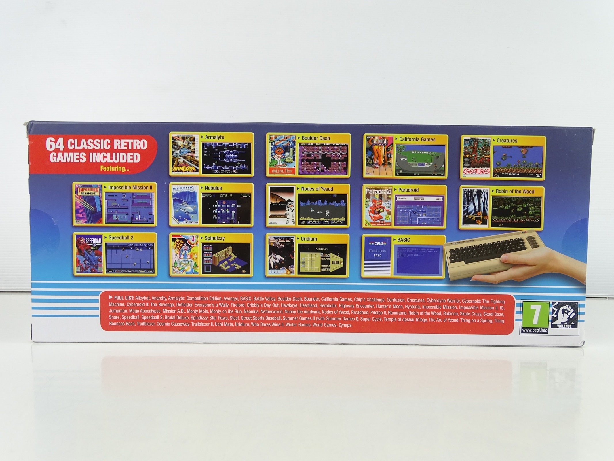 Lot 114 - A retro C64 Mini console with 64 games