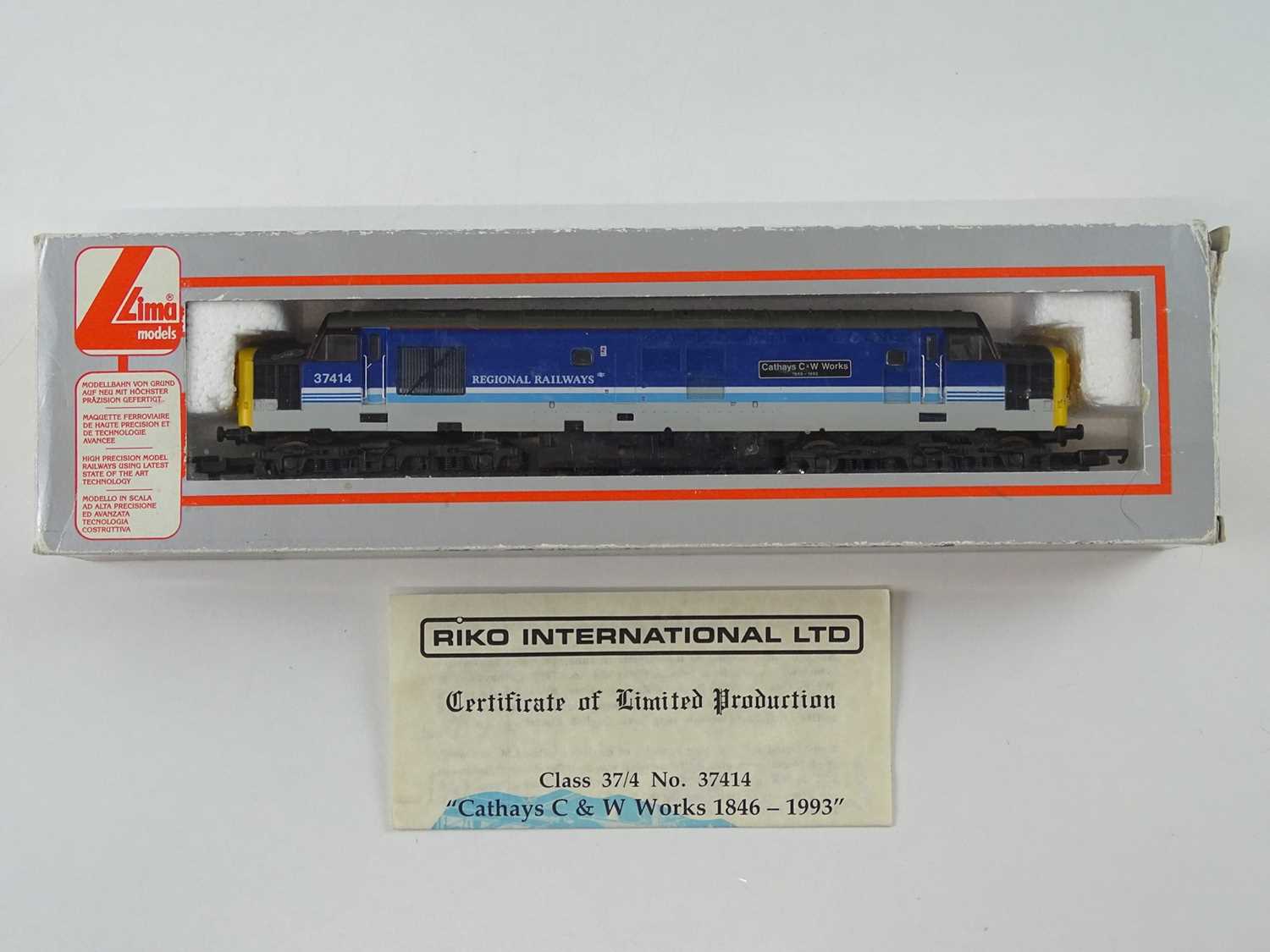 Lot 345 A Group Of Lima Oo Gauge Class 37 Diesel