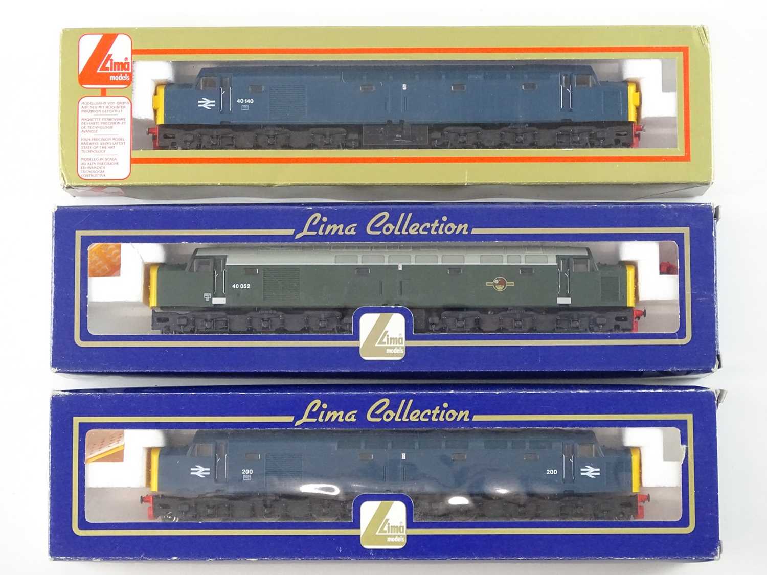 Lot 352 - A group of LIMA OO Gauge class 40 diesel