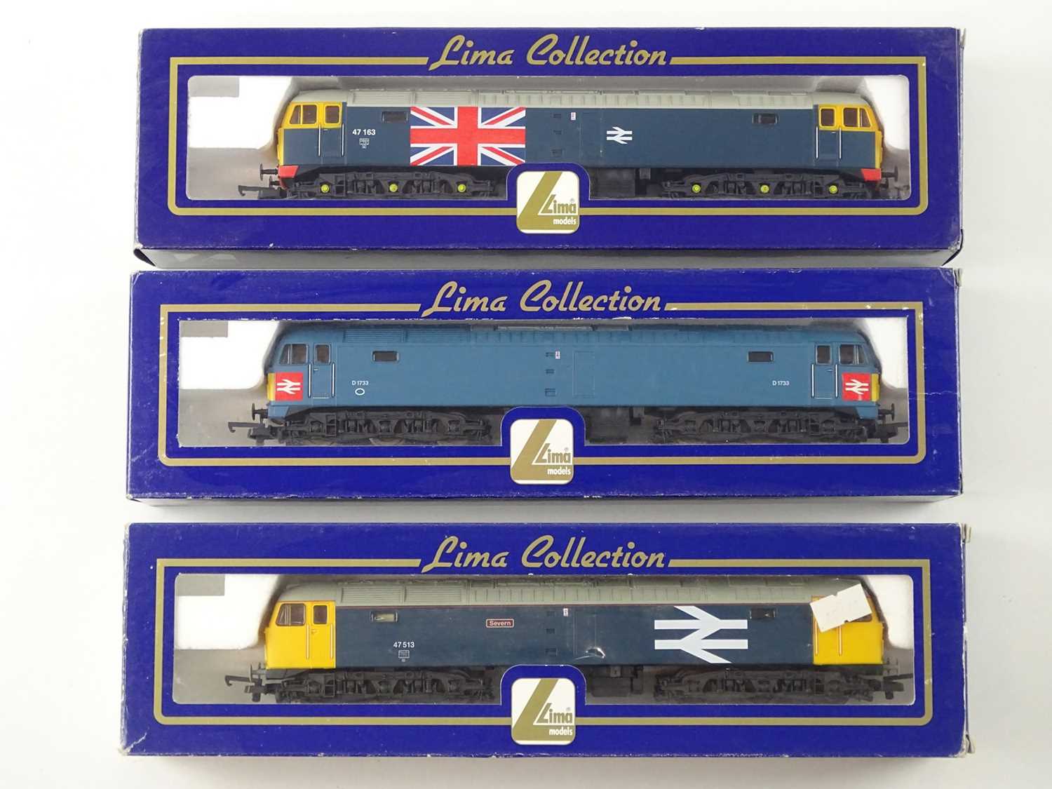 Lot 389 - A group of LIMA OO Gauge class 47 diesel