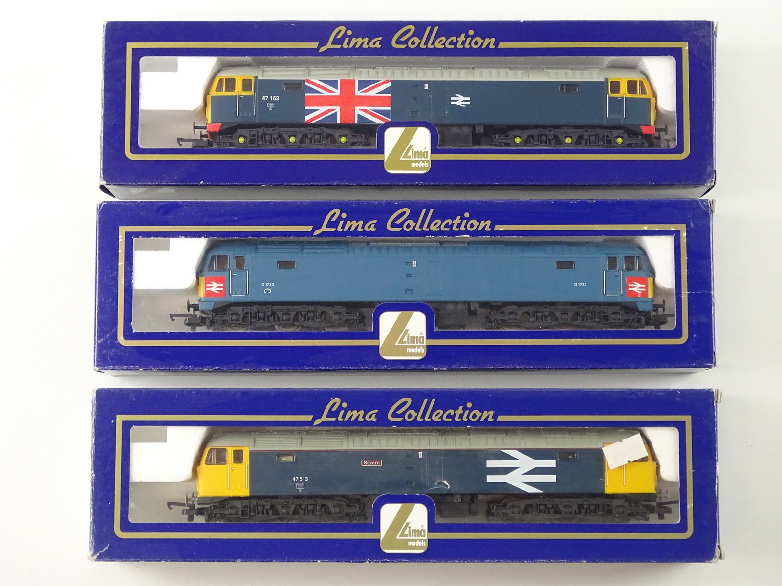 Lot 389 - A group of LIMA OO Gauge class 47 diesel