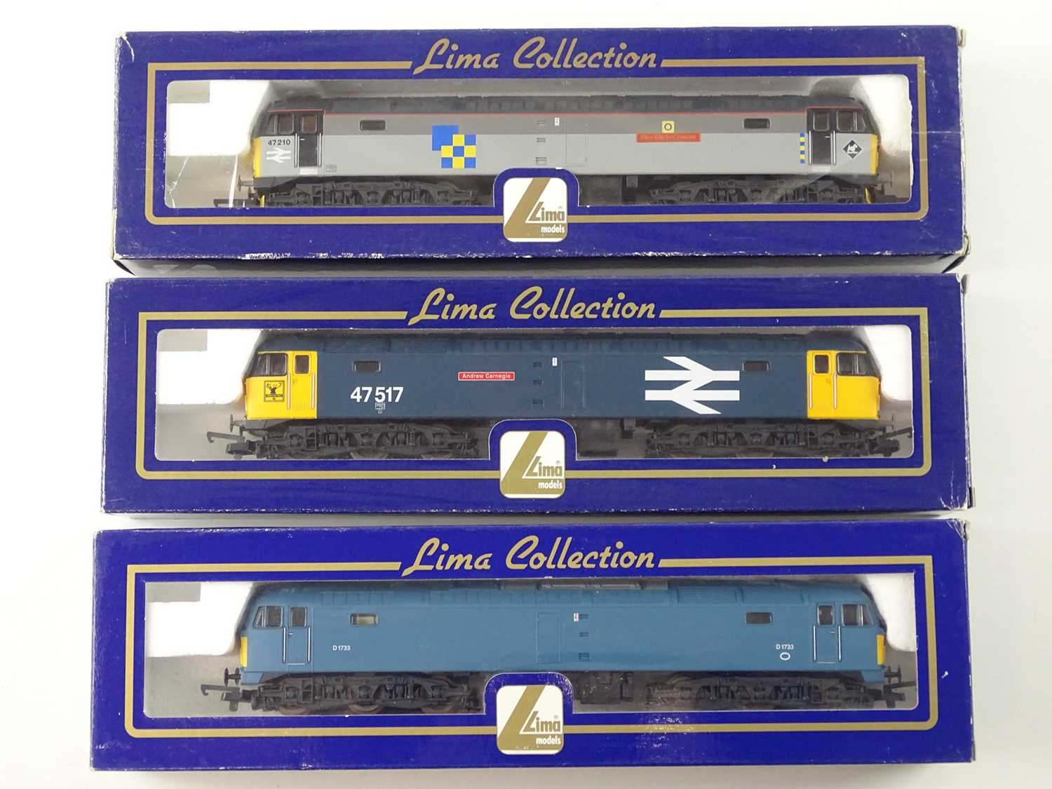 Lot 391 - A group of LIMA OO Gauge class 47 diesel
