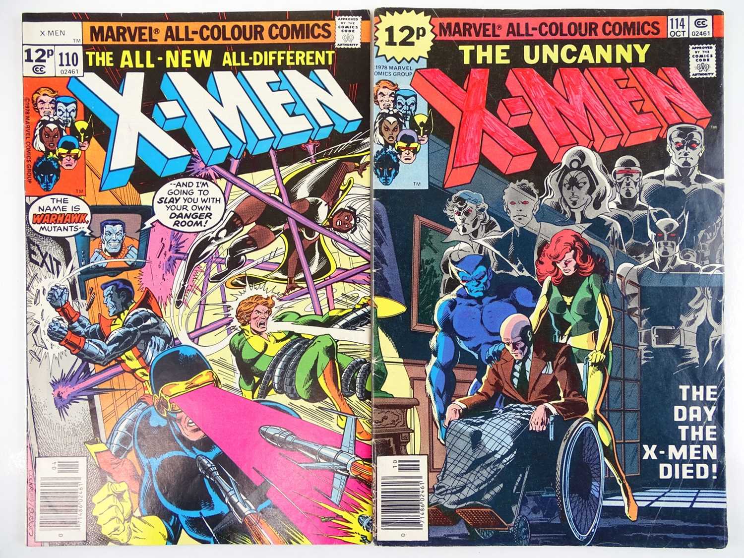 Lot 127 - UNCANNY X-MEN #110 & 114 - (2 in Lot)