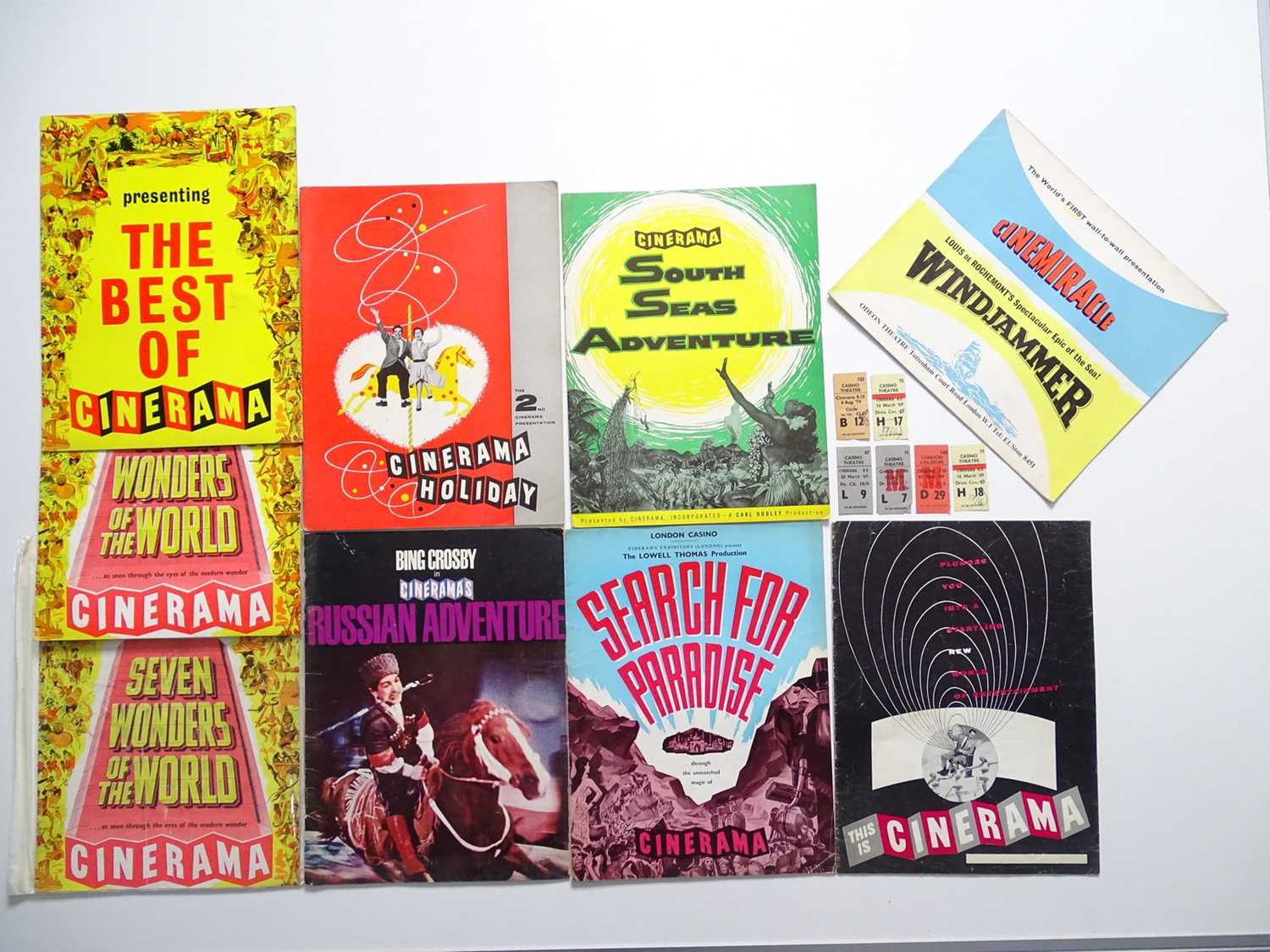 Lot 412 - A group of cinema film brochures for the