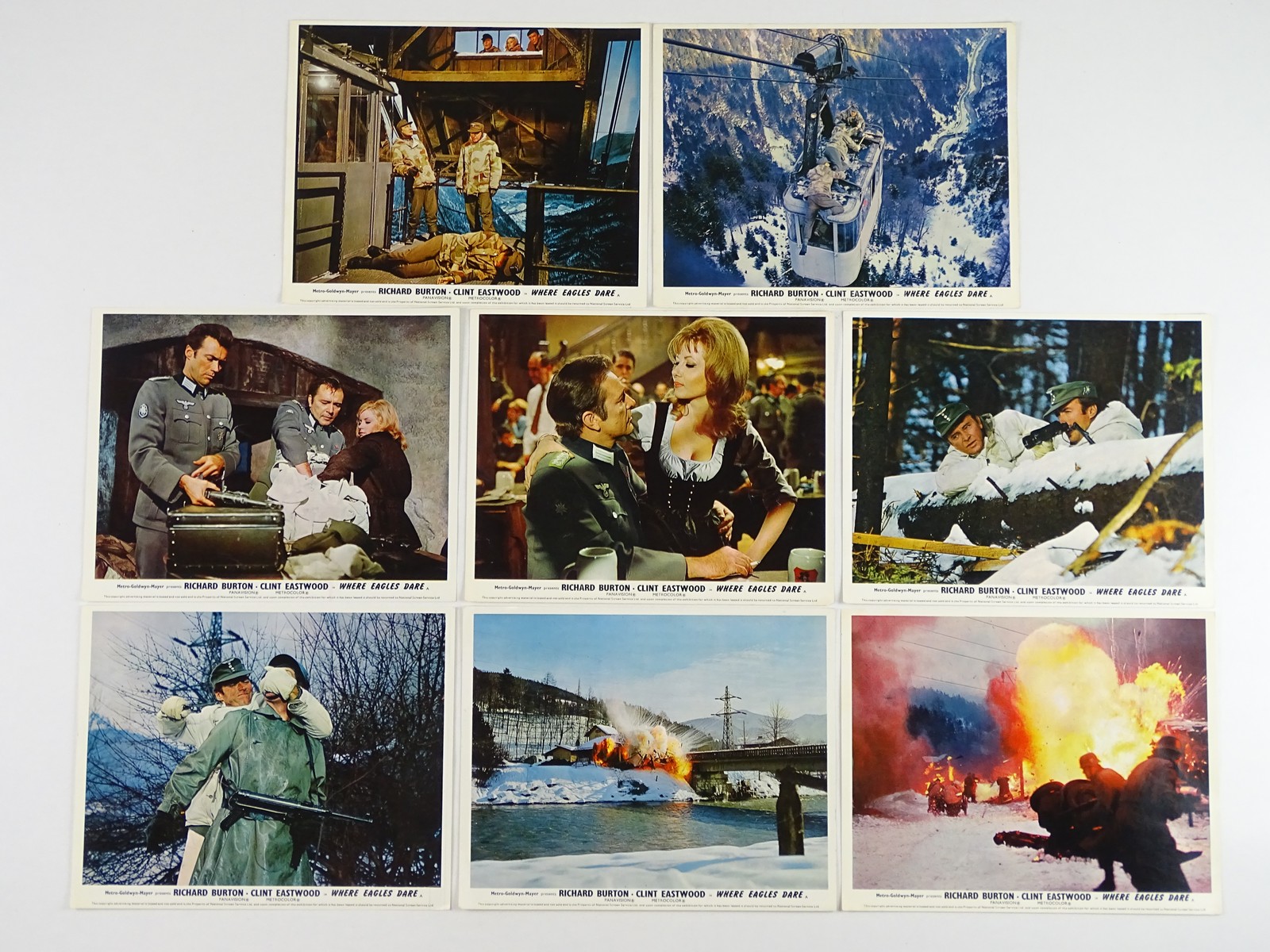 Lot 437 - WHERE EAGLES DARE (1968) - a complete set of
