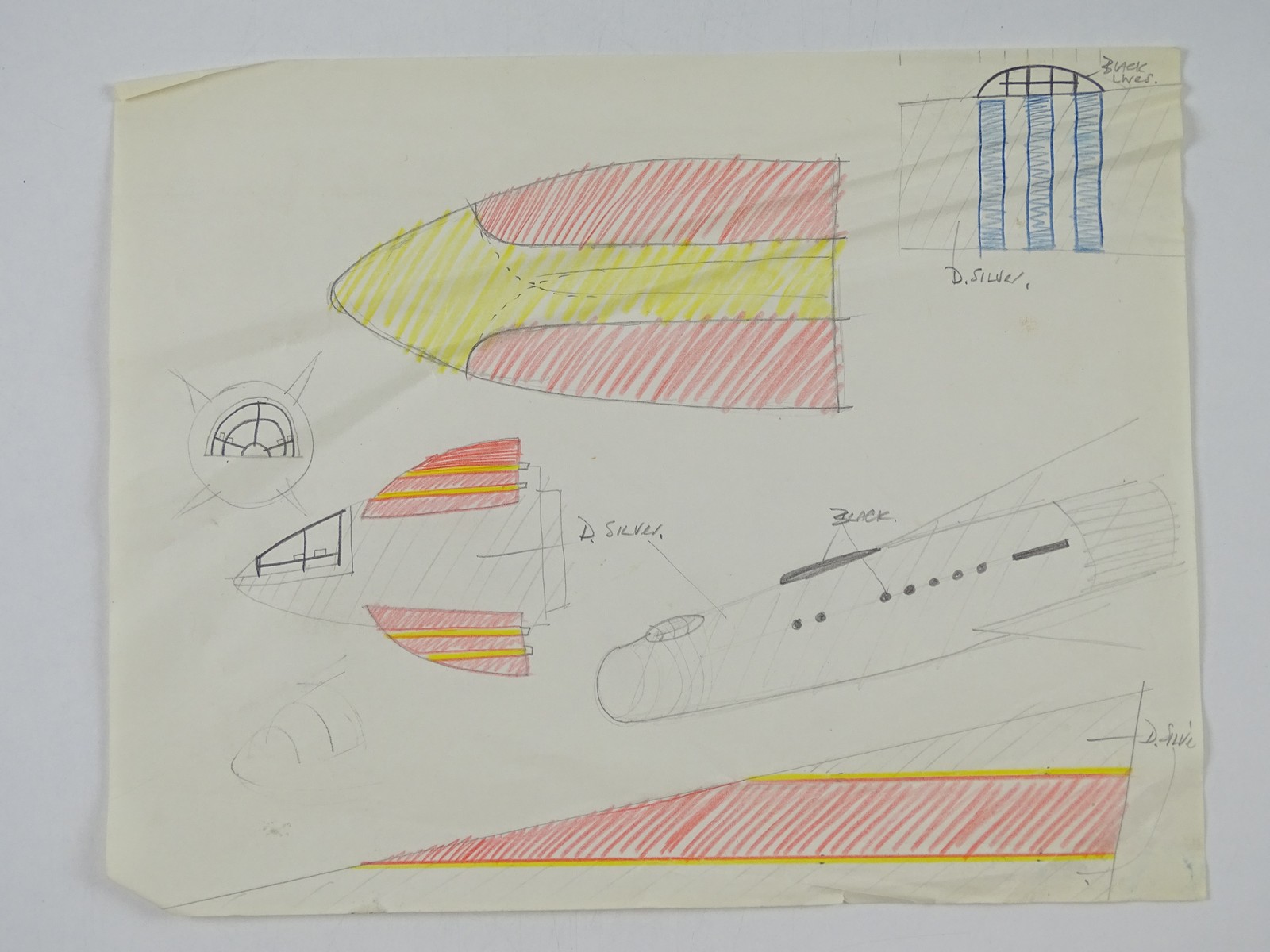 Lot 519 - A group of GERRY ANDERSON drawings from AP