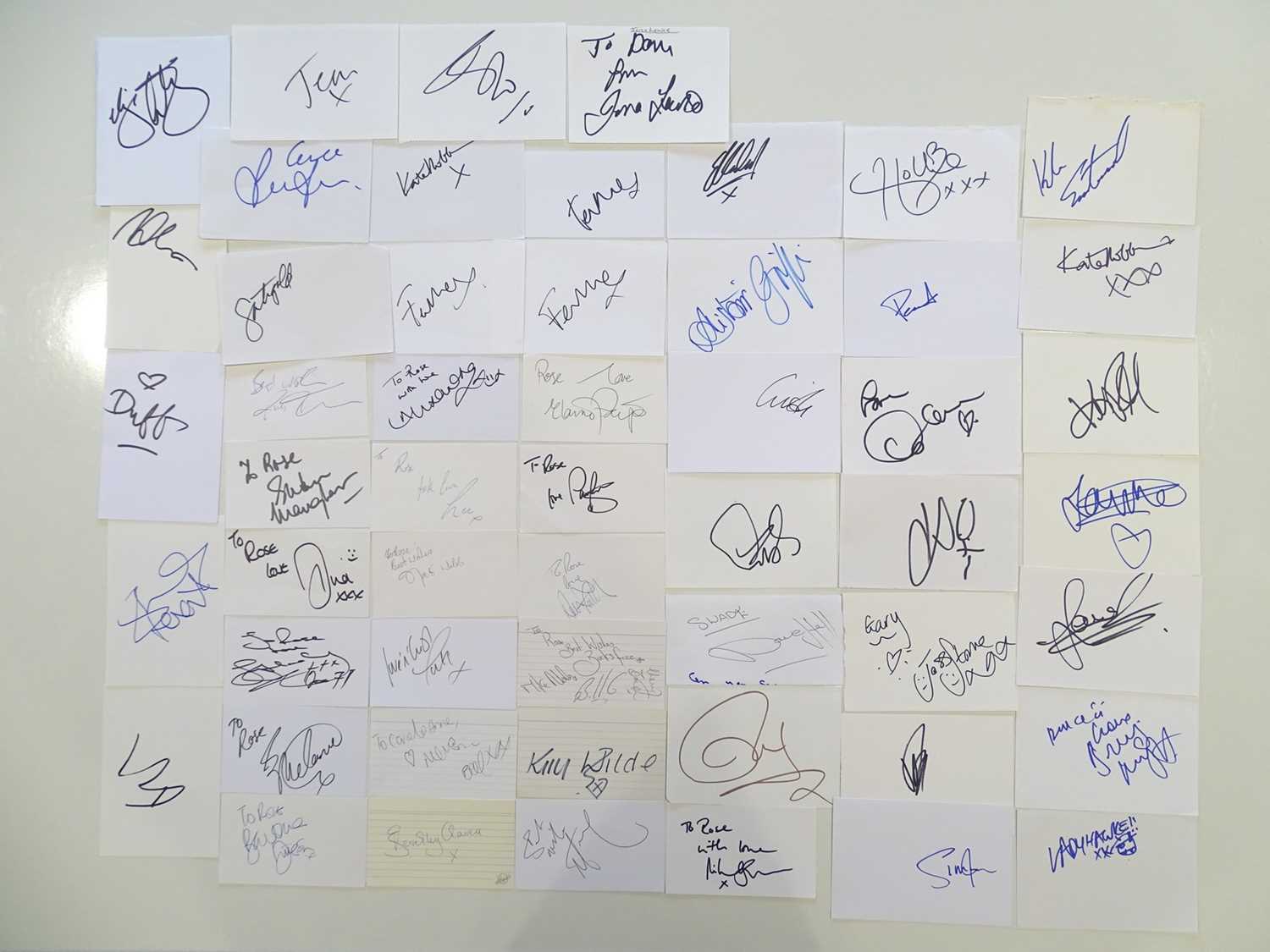 Lot 82 - A group of mixed artists' signatures to