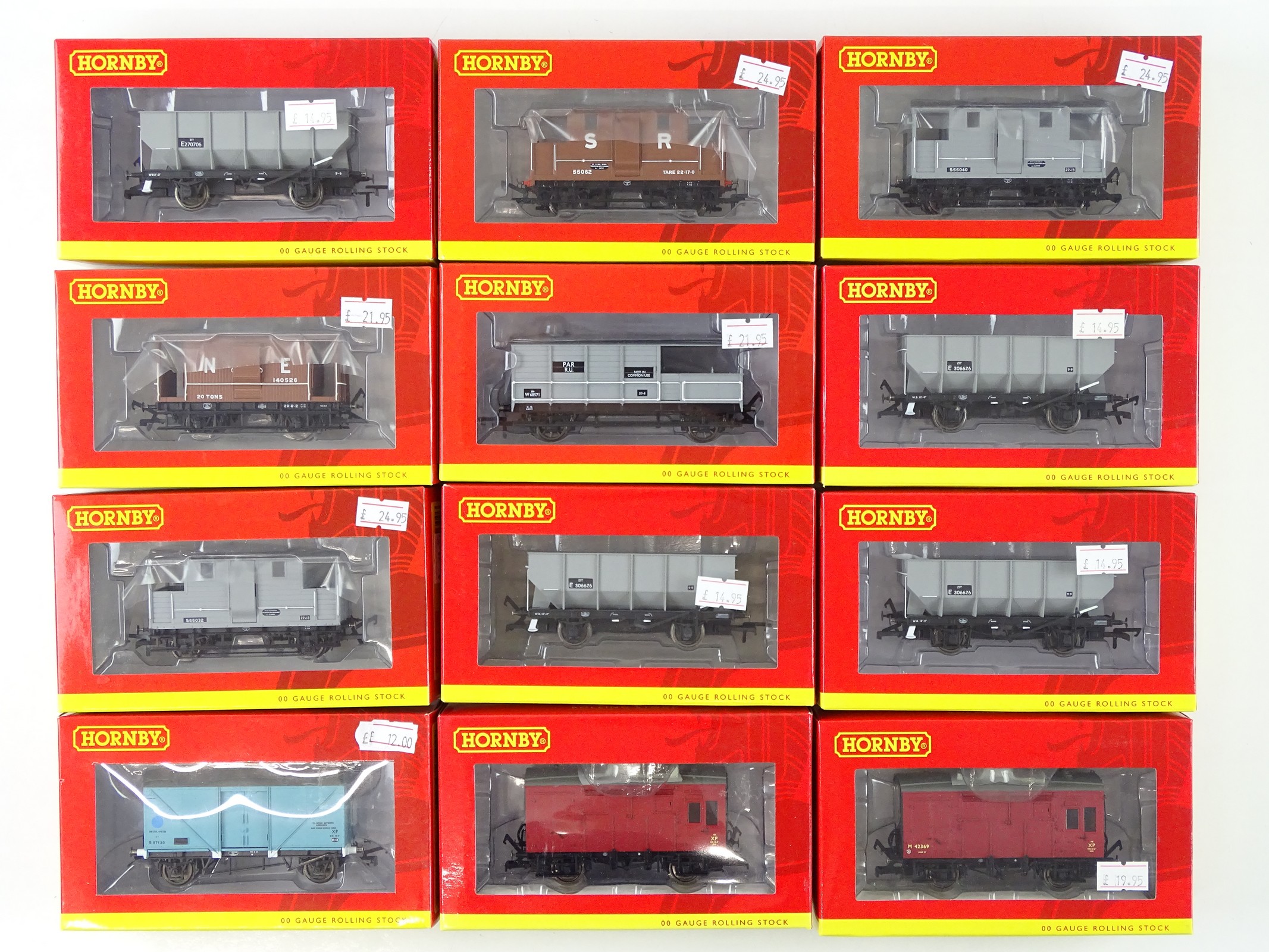 Lot 210 - A group of HORNBY OO gauge wagons including