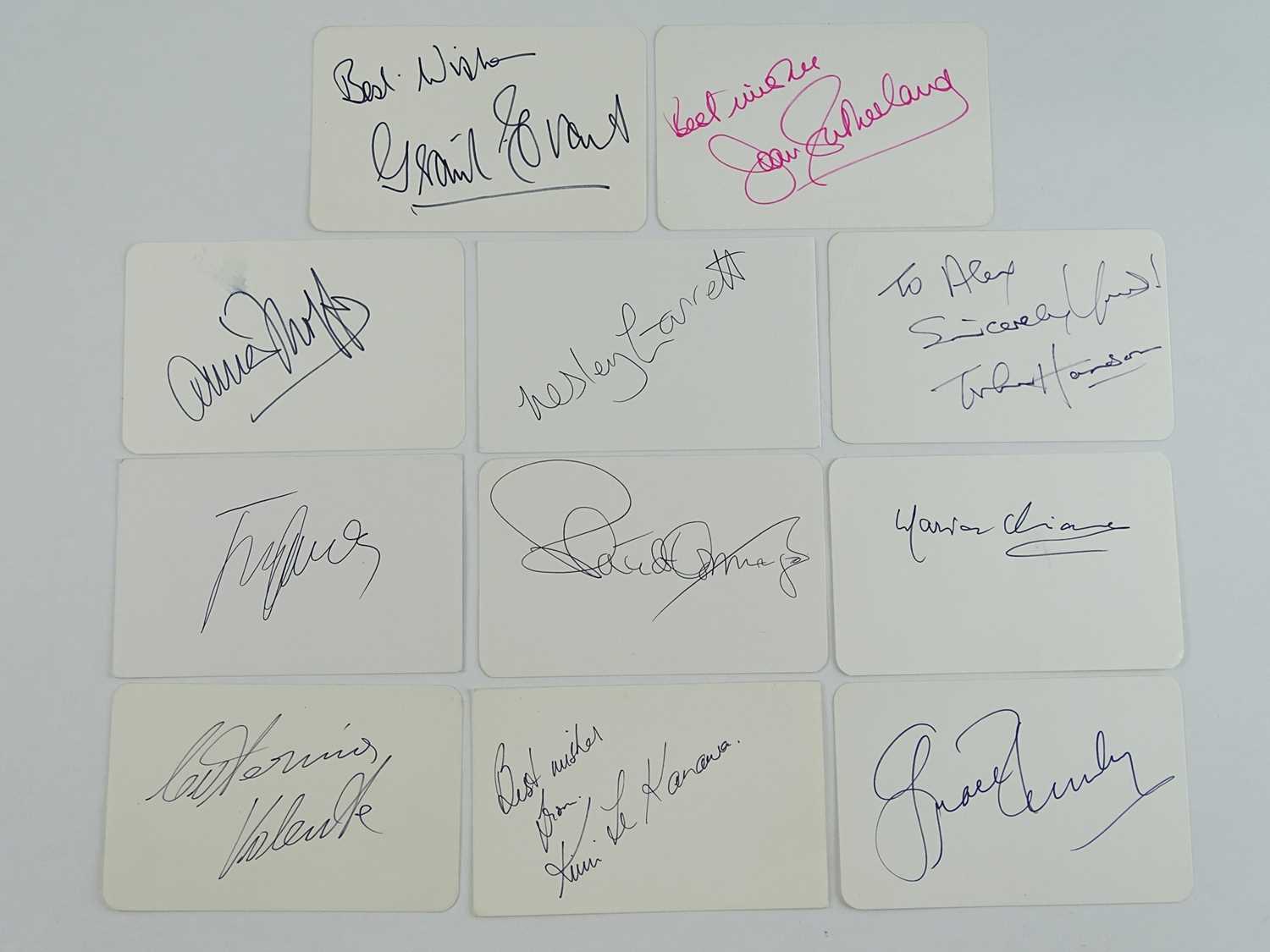 Lot 228 - OPERA: A mixed group of signed cards