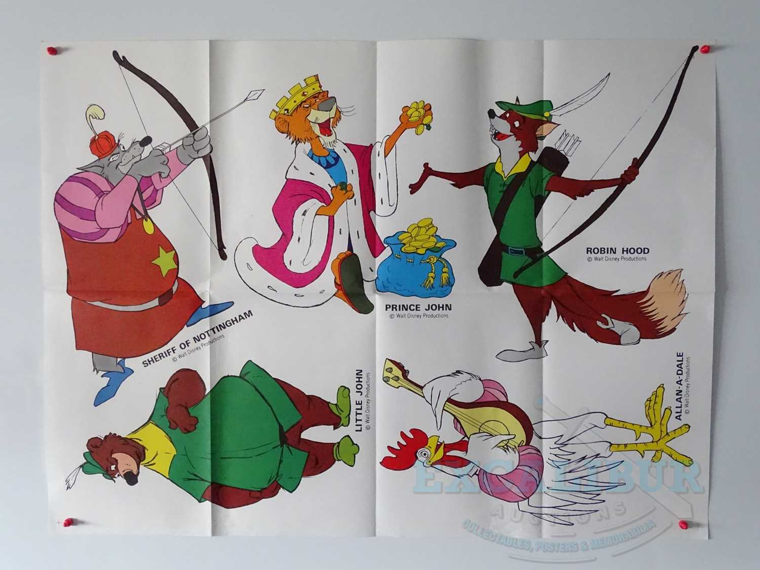 Lot 128 - WALT DISNEY: ROBIN HOOD (1973) - 4 x first