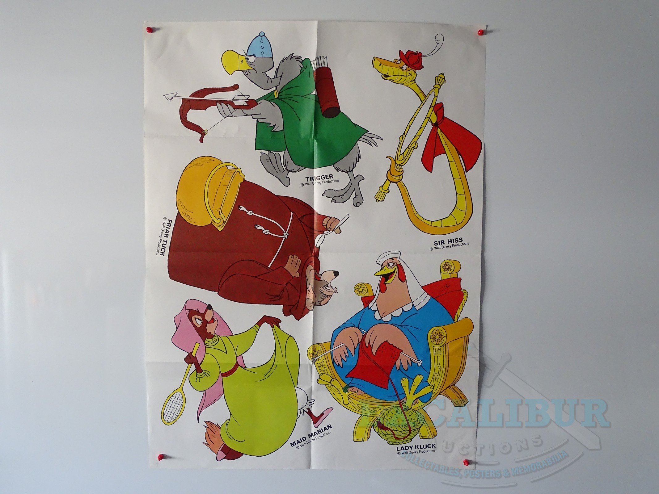 Lot 128 Walt Disney Robin Hood 1973 4 X First