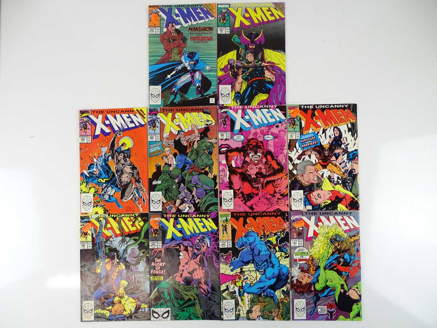 Lot 347 - UNCANNY X-MEN #256, 257, 258, 259, 260, 261,