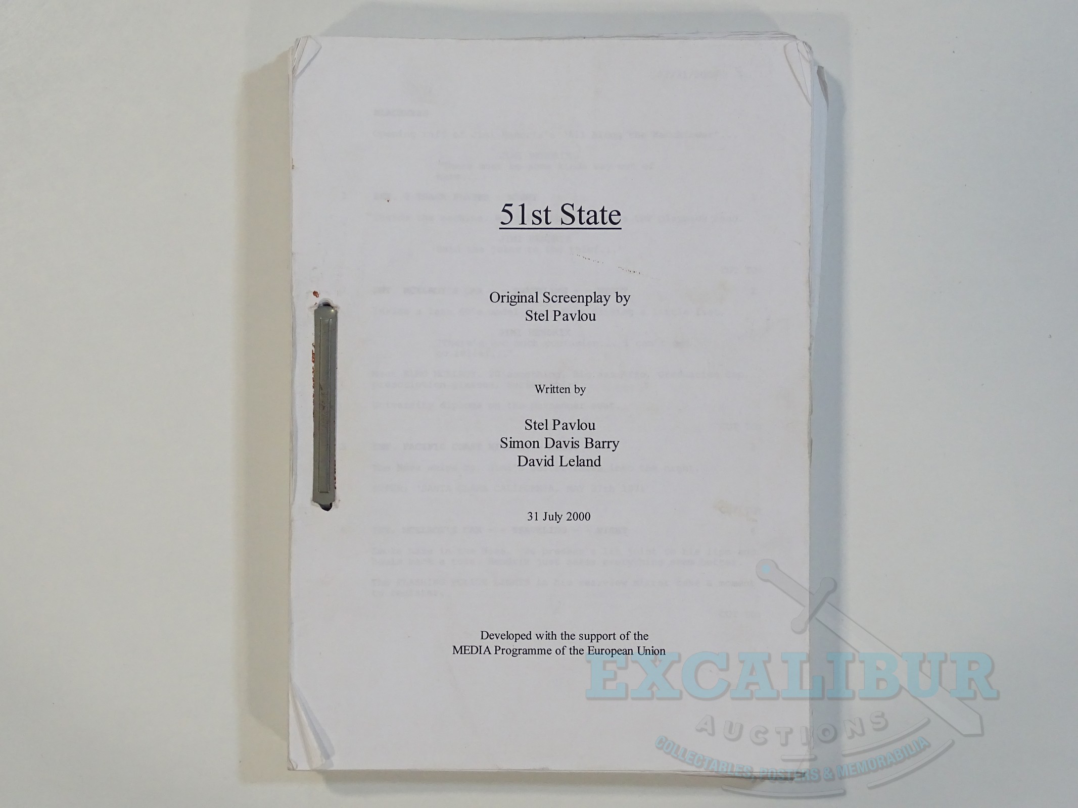 Lot 389 - A pair of original shooting scripts for THE