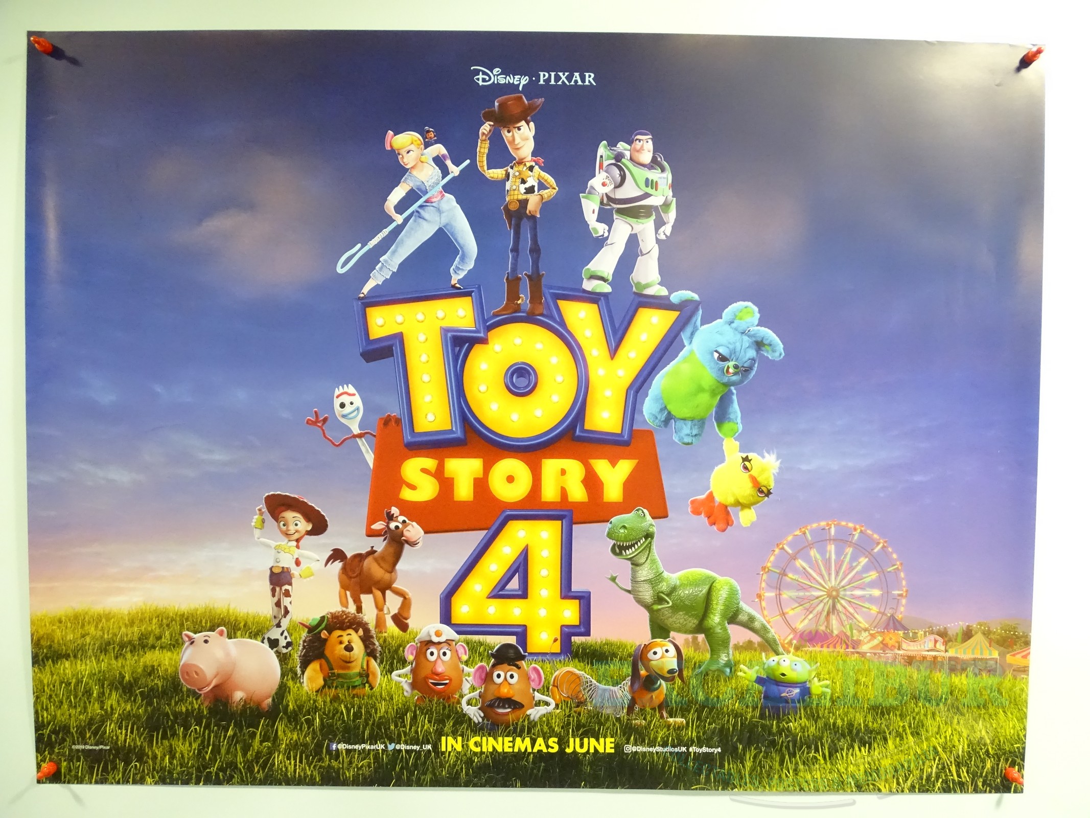 Lot 415 - TOY STORY (1995) - A UK quad film poster for