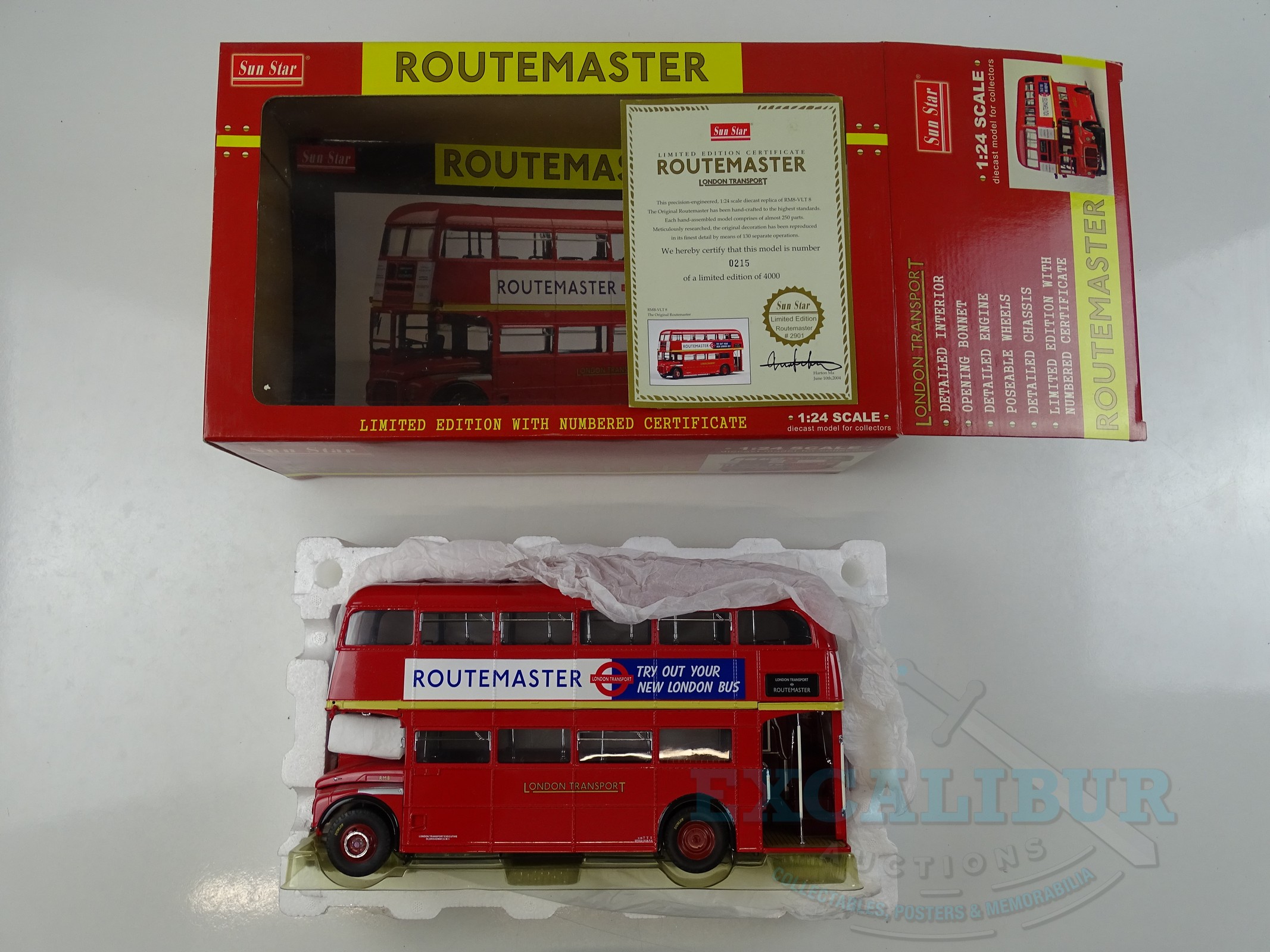 Lot 24 - A SUNSTAR 1:24 scale 2901 Routemaster bus