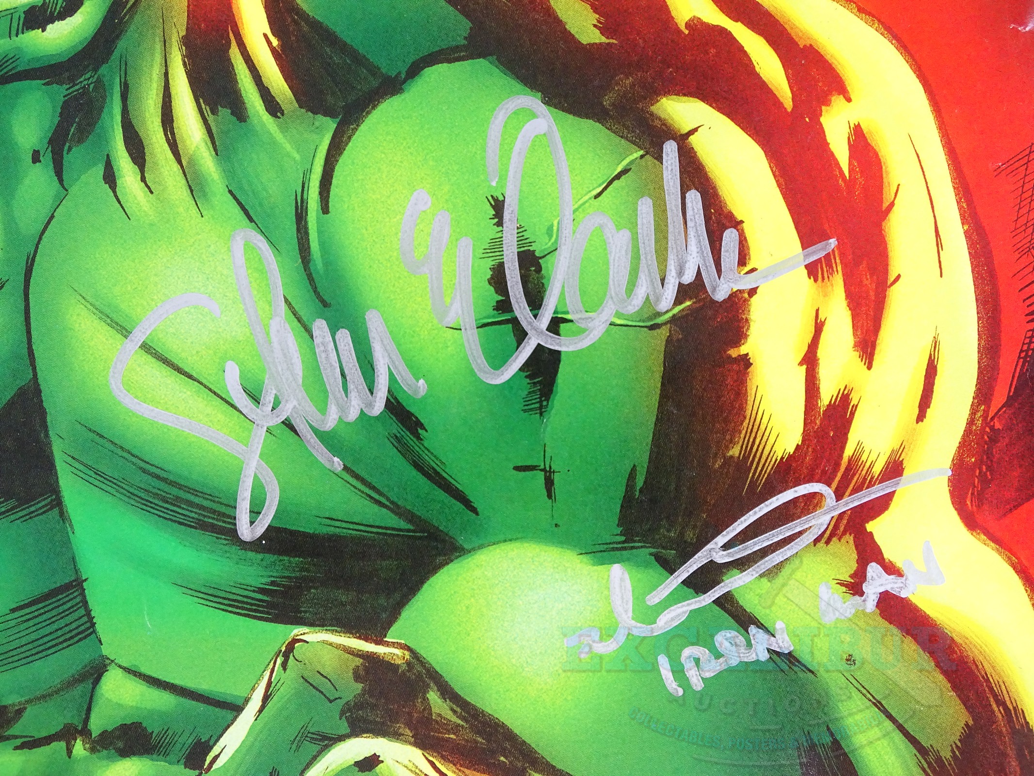 Lot 131 - MULTI-SIGNED ULTIMATE AVENGERS HULK POSTER