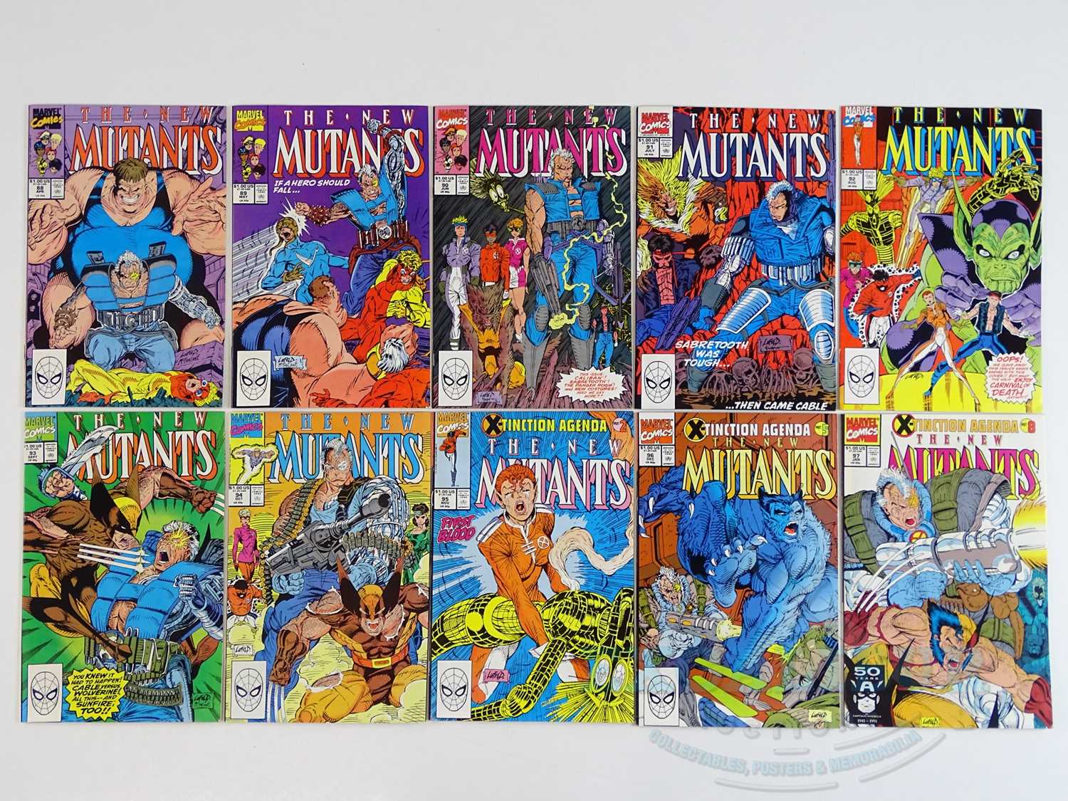 Lot 338 - NEW MUTANTS #88, 89, 90, 91, 92, 93, 94, 95,