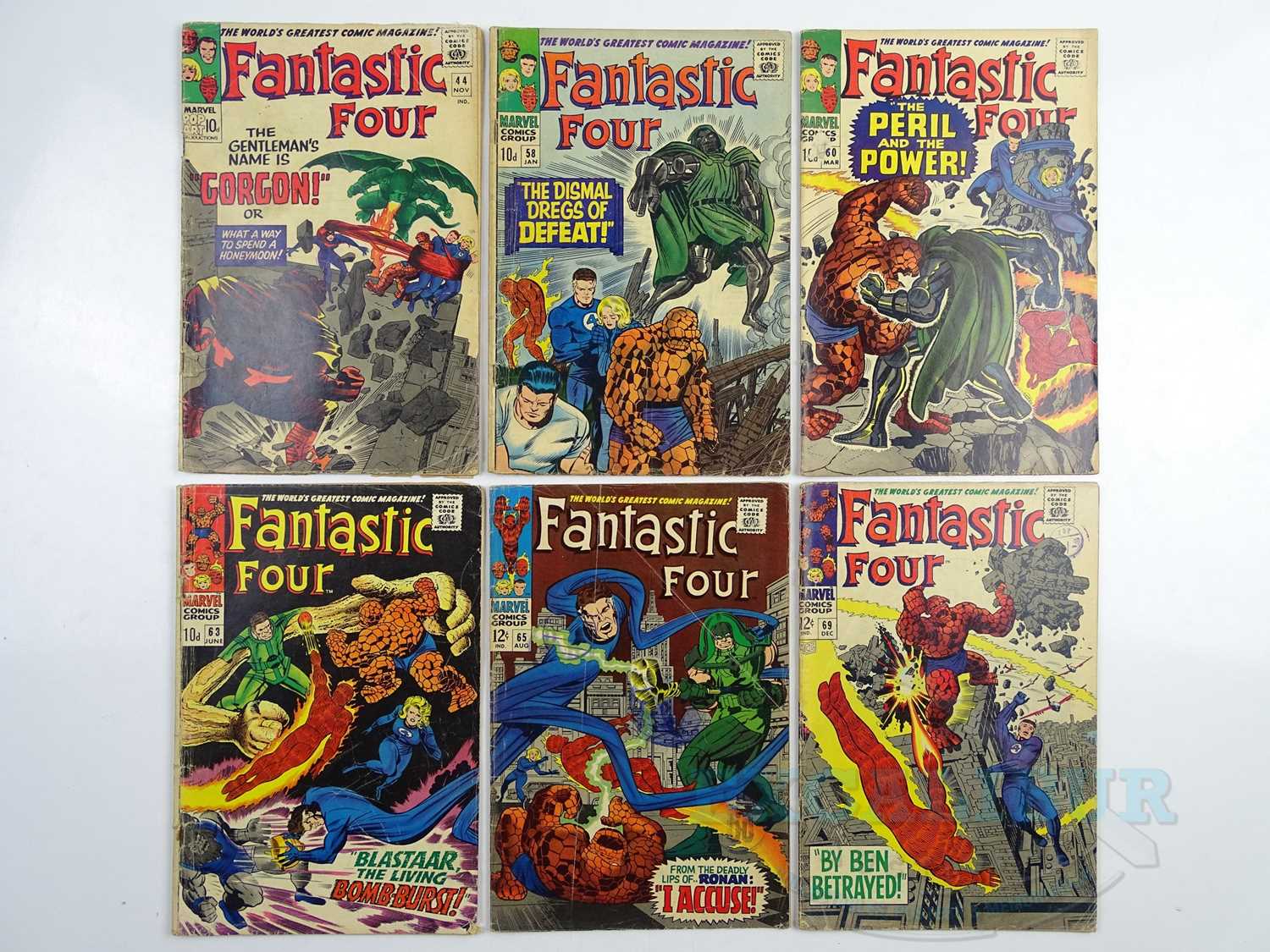 Lot 543 - FANTASTIC FOUR #44, 58, 60, 63, 65, 69 (6 in