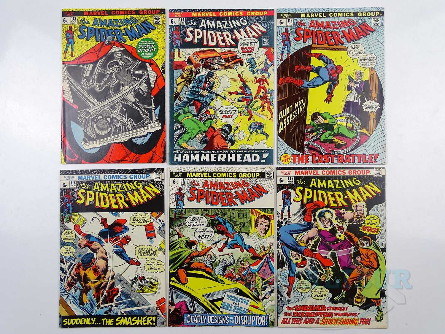 Lot 645 - AMAZING SPIDER-MAN #113, 114, 115, 116, 117,