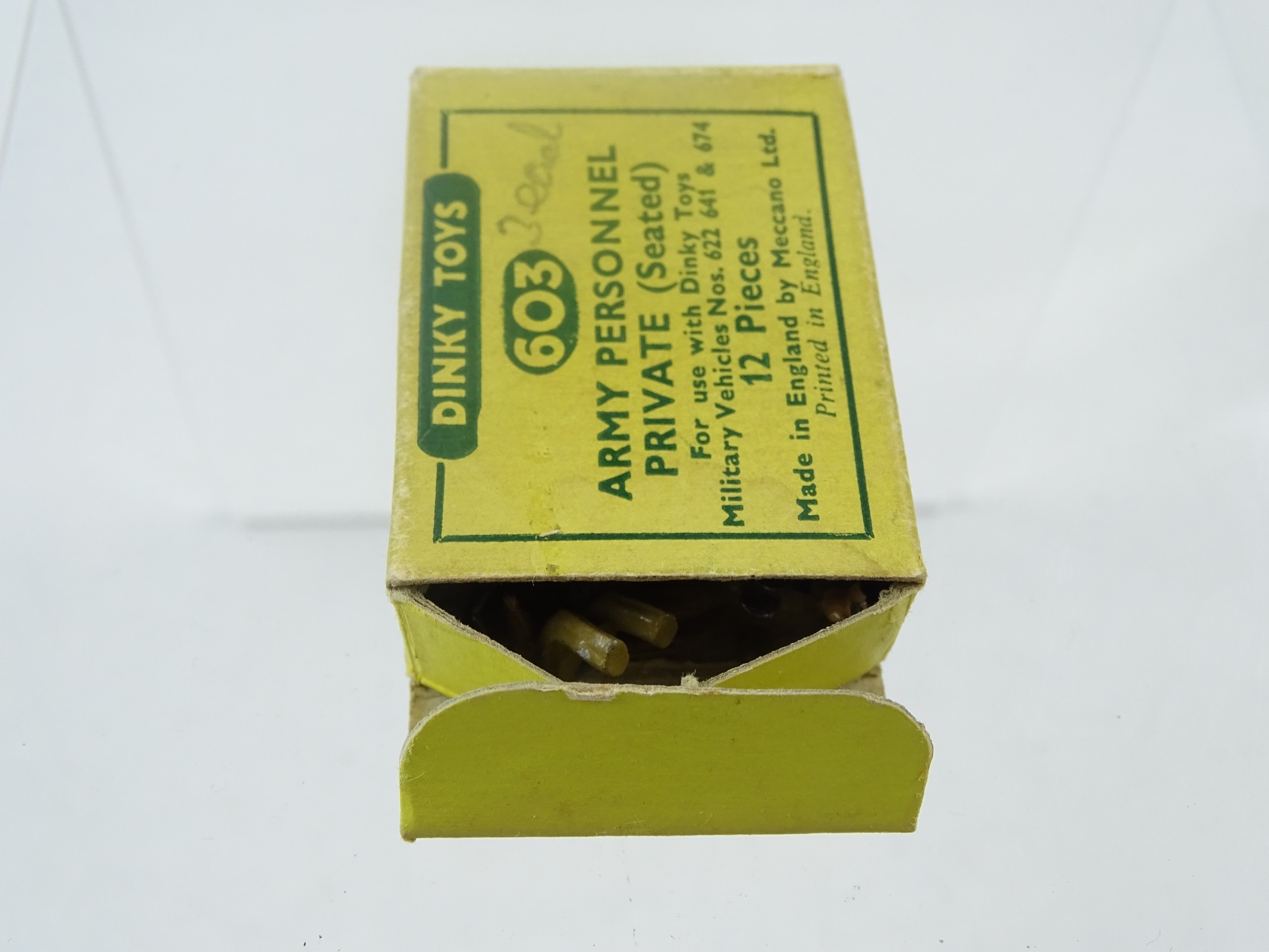 Lot 155 - A DINKY 603 box of 12 Seated Army Personnel,