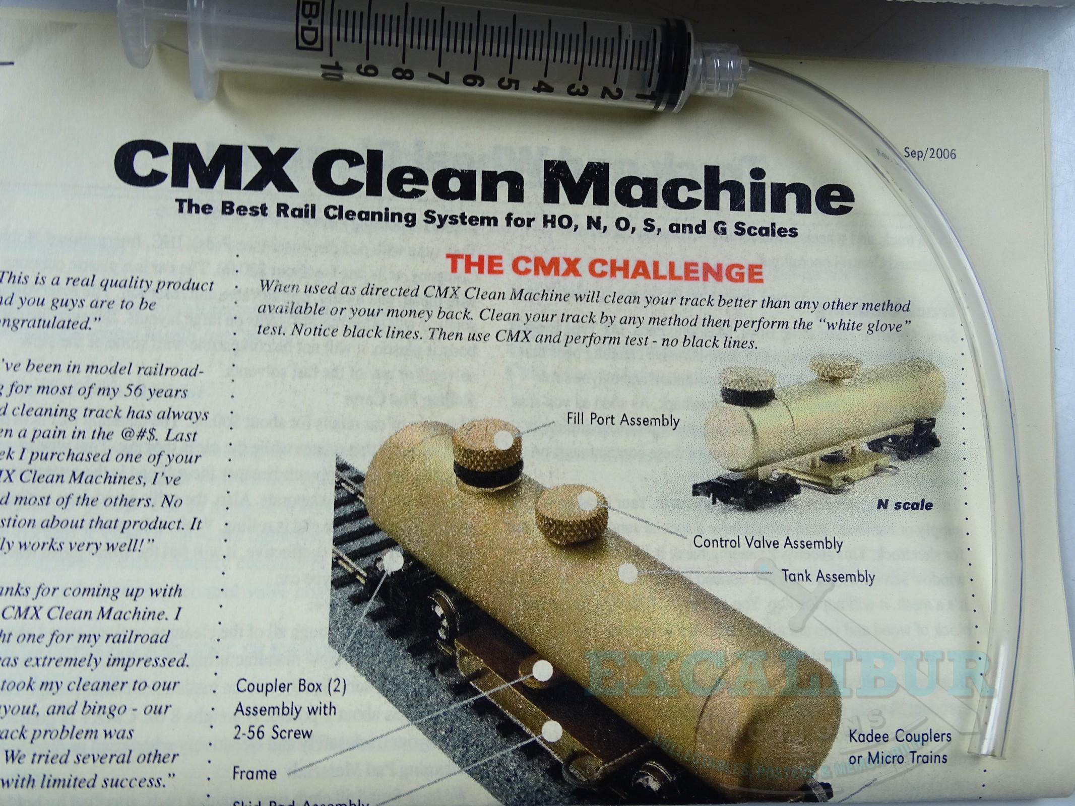 Lot 276 - A CMX HO gauge 'Clean Machine' solid brass