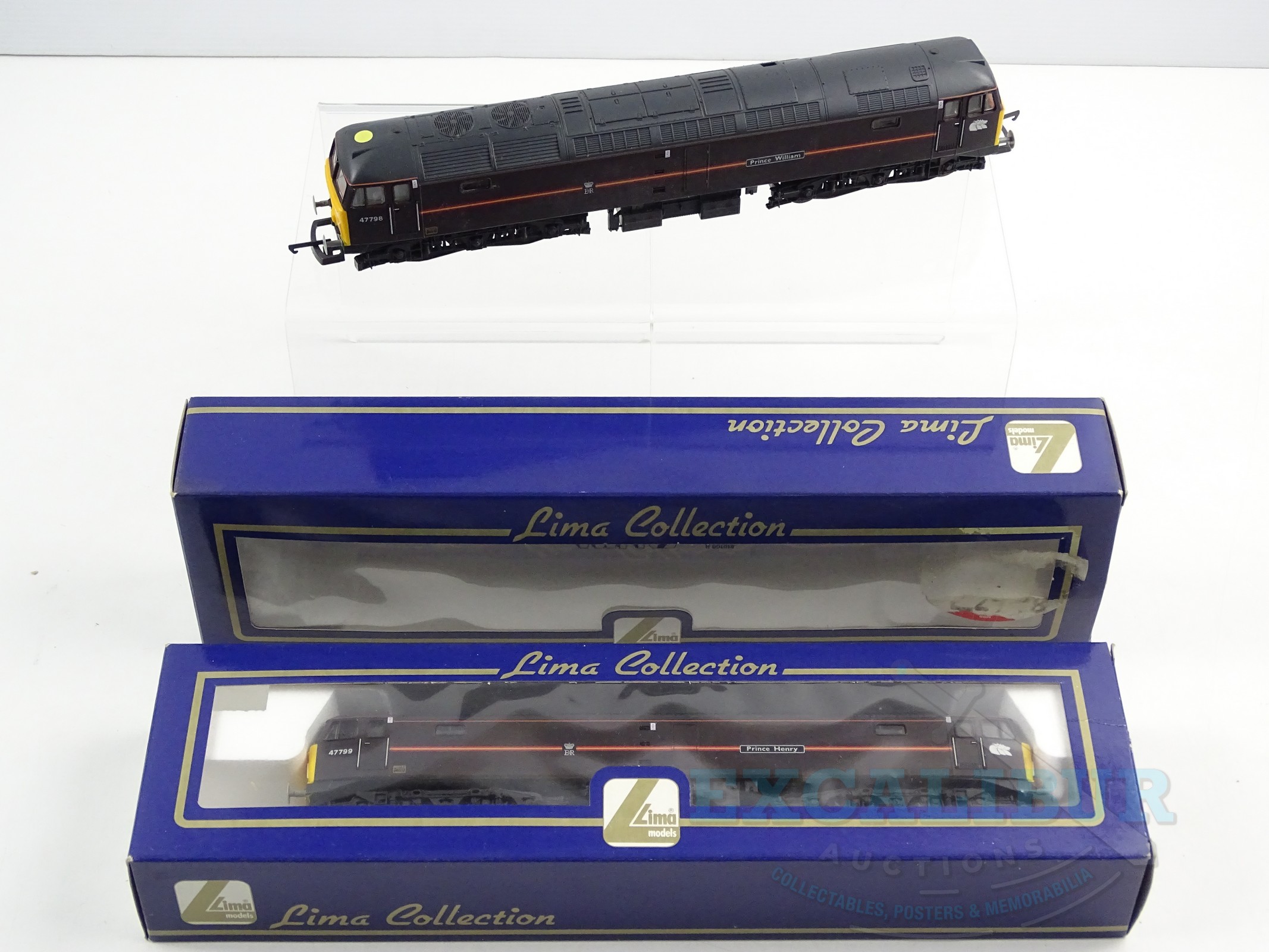 Lot 382 A Pair Of Lima Oo Gauge Class 47 Diesel