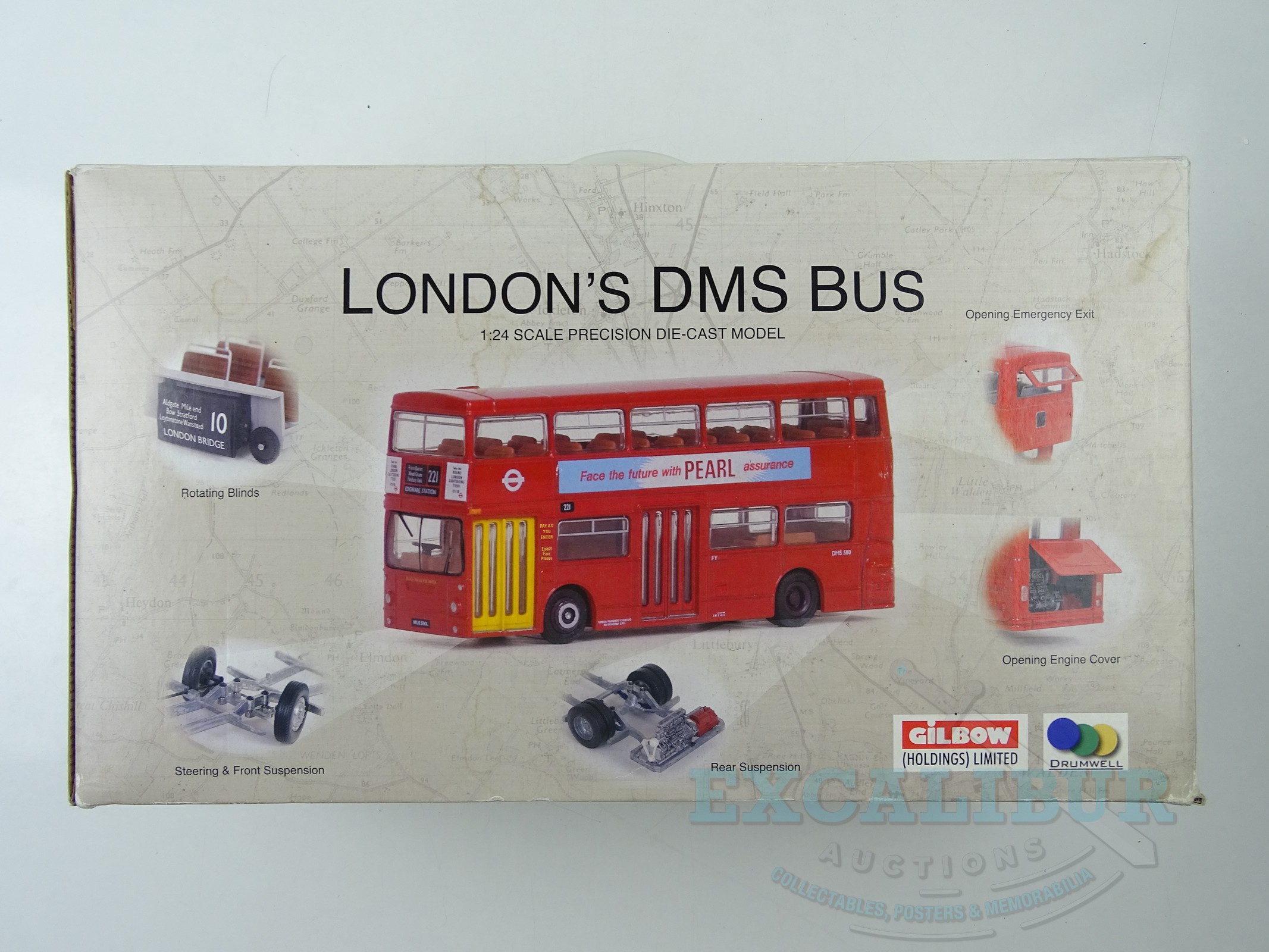 Lot 48 - A GILBOW 1:24 scale 99102 LT Daimler DMS bus,