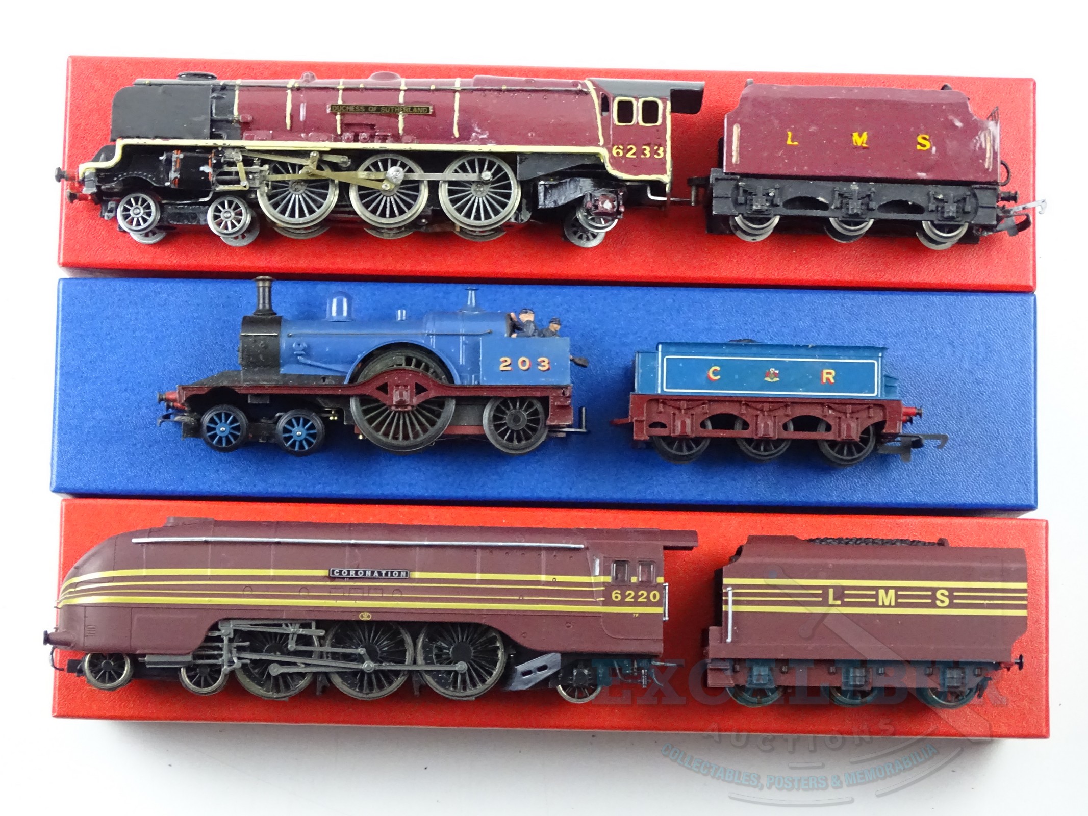 Lot 516 - A pair of detailed/modified OO gauge steam