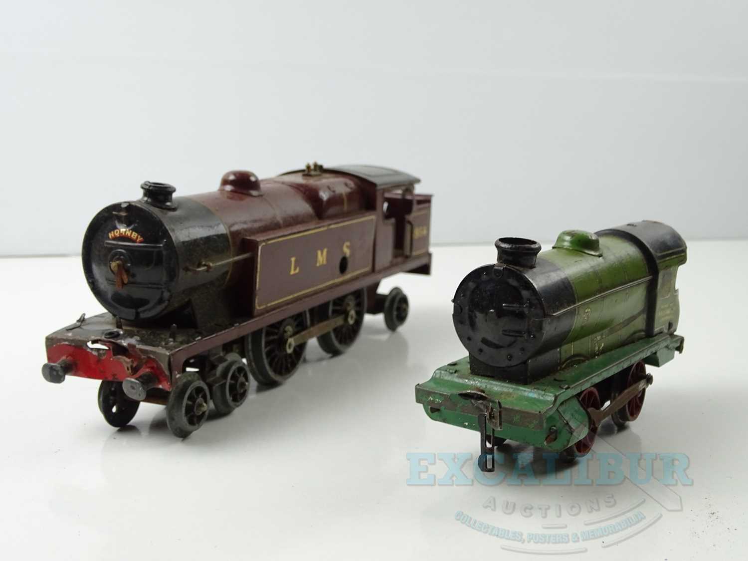Lot 730 - A HORNBY O gauge clockwork 4-4-2 steam tank
