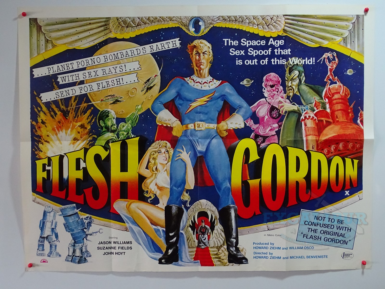 Lot 133 - FLESH GORDON (1974) - A UK Quad movie poster