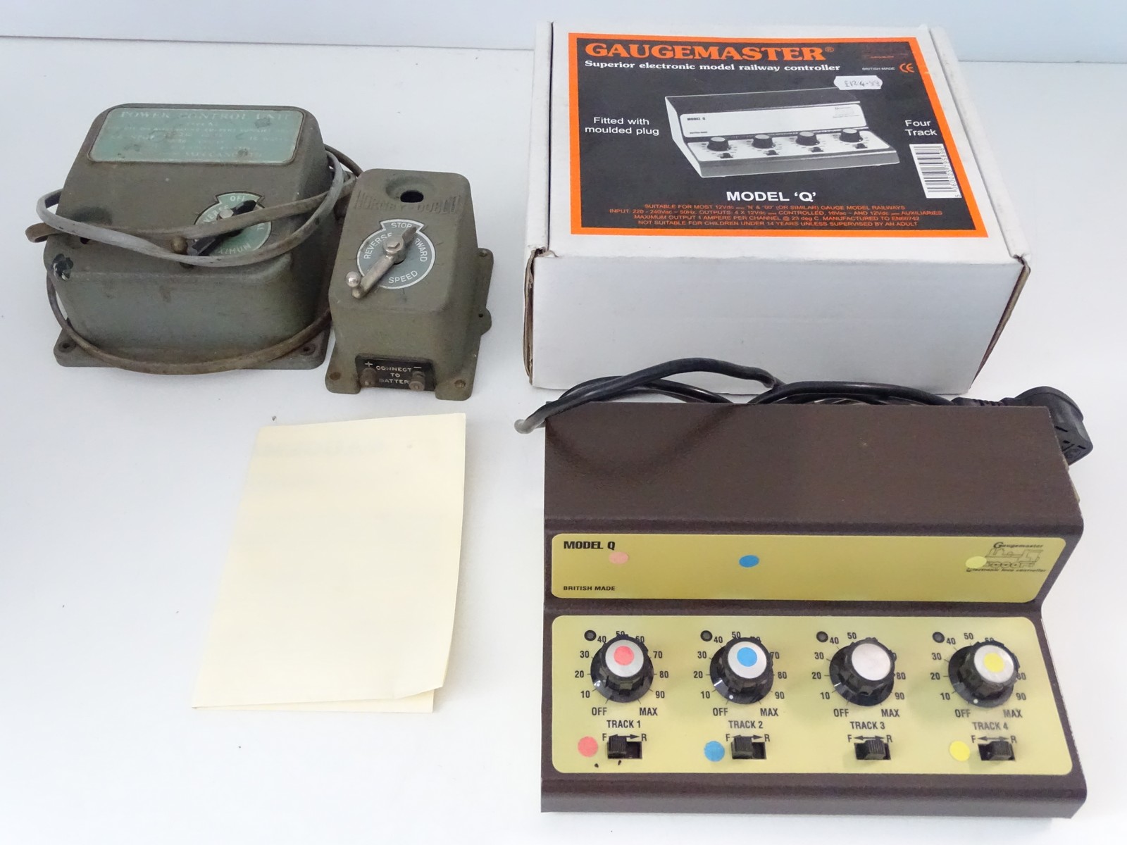 Lot 345 - A GAUGEMASTER 4-track controller together