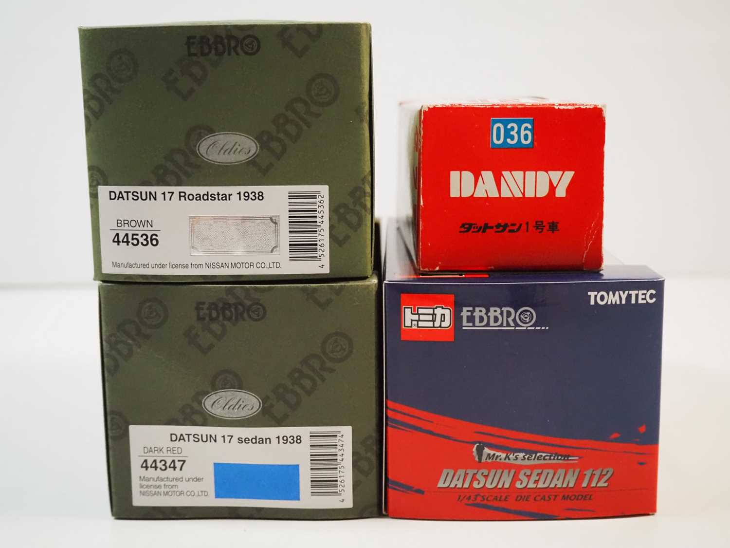 Lot 295 - A group of 1:43 scale models by EBBRO and