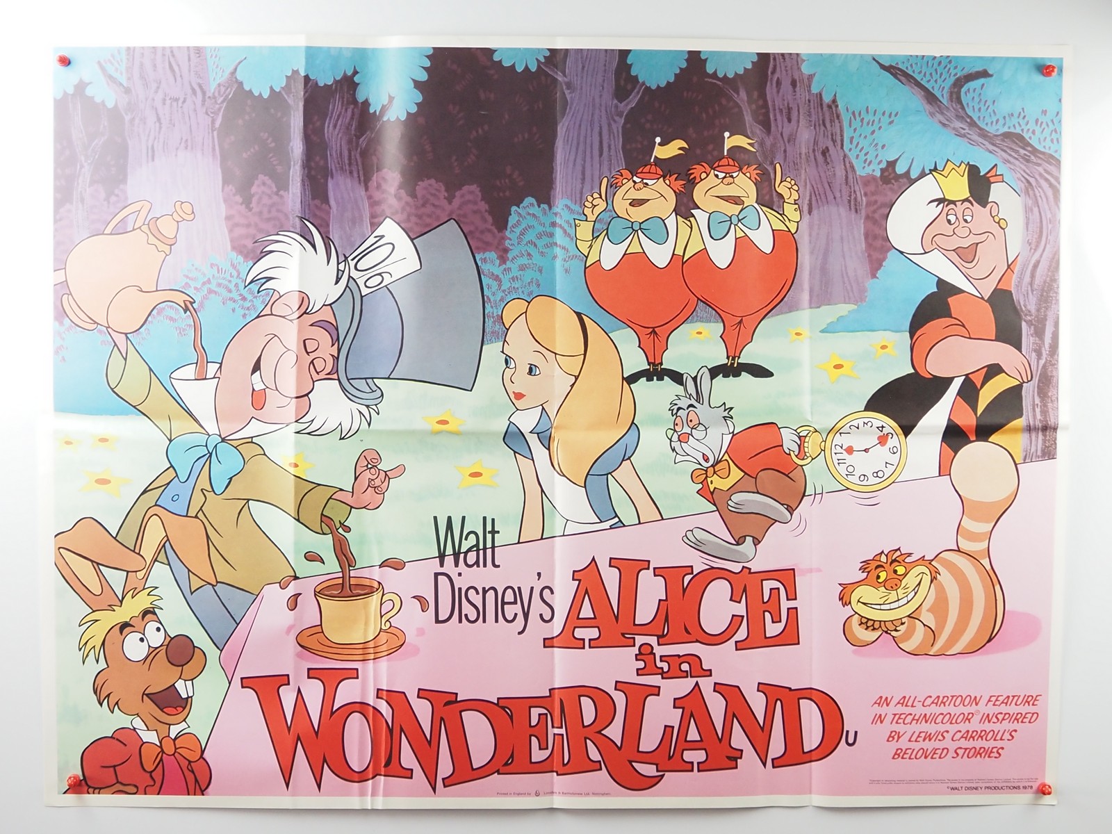 Lot 221 - WALT DISNEY - ALICE IN WONDERLAND (1978