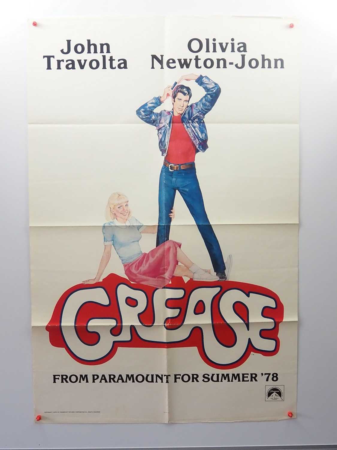 Lot 395 - GREASE (1978) Advance artwork style one