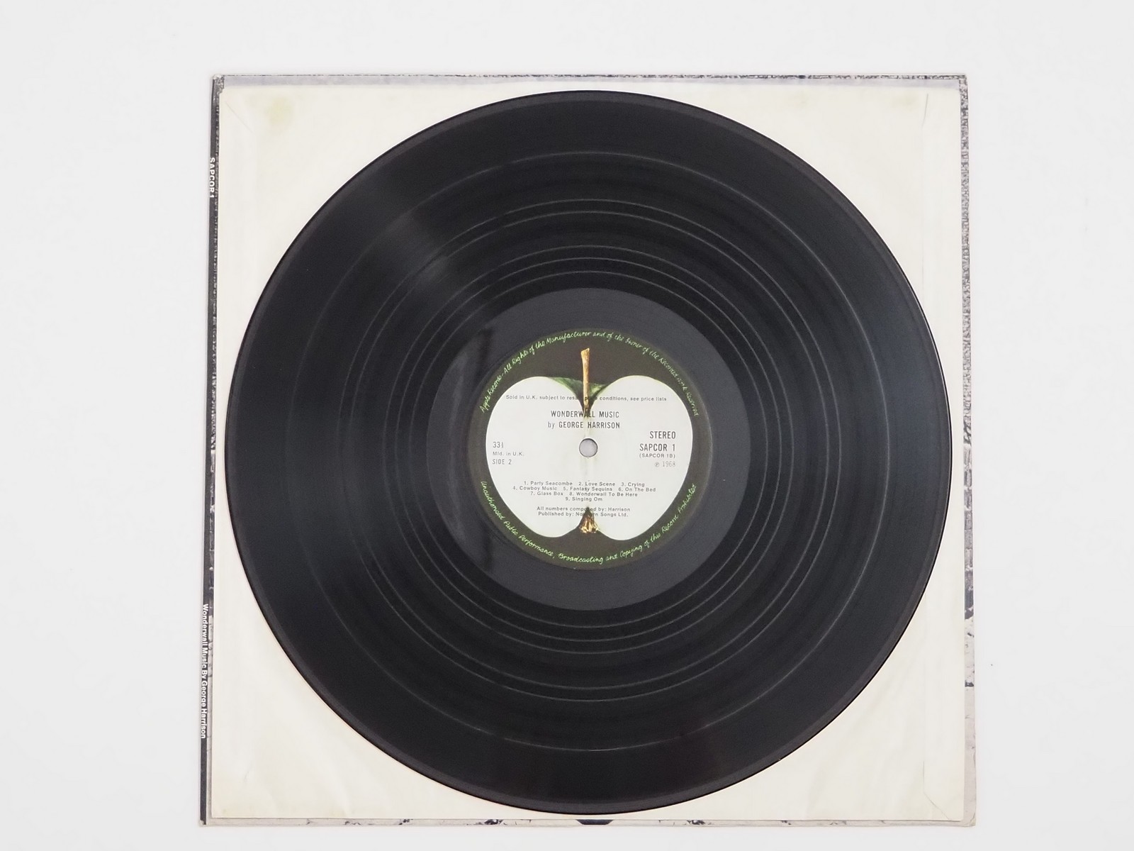 Lot 415 - GEORGE HARRISON - WONDERWALL (1968) vinyl LP