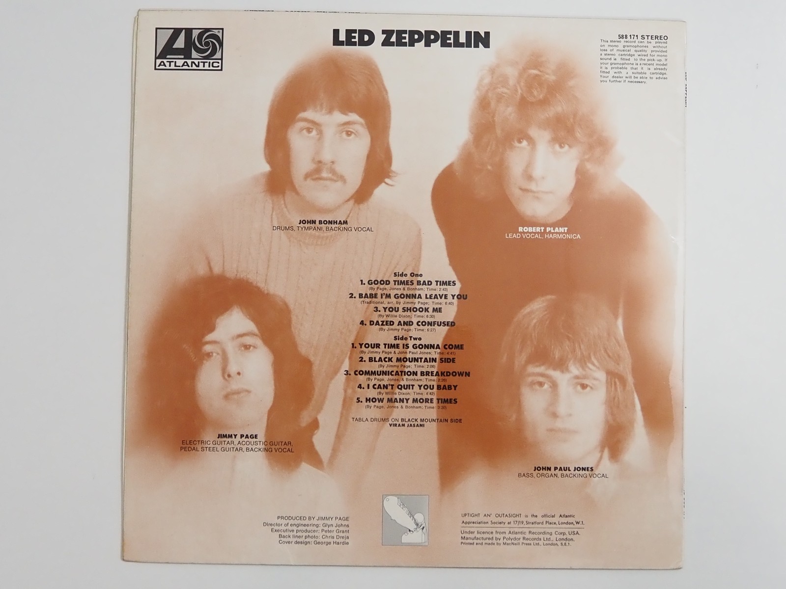 Lot 421 - LED ZEPPELIN - LED ZEPPELIN (1969) - First