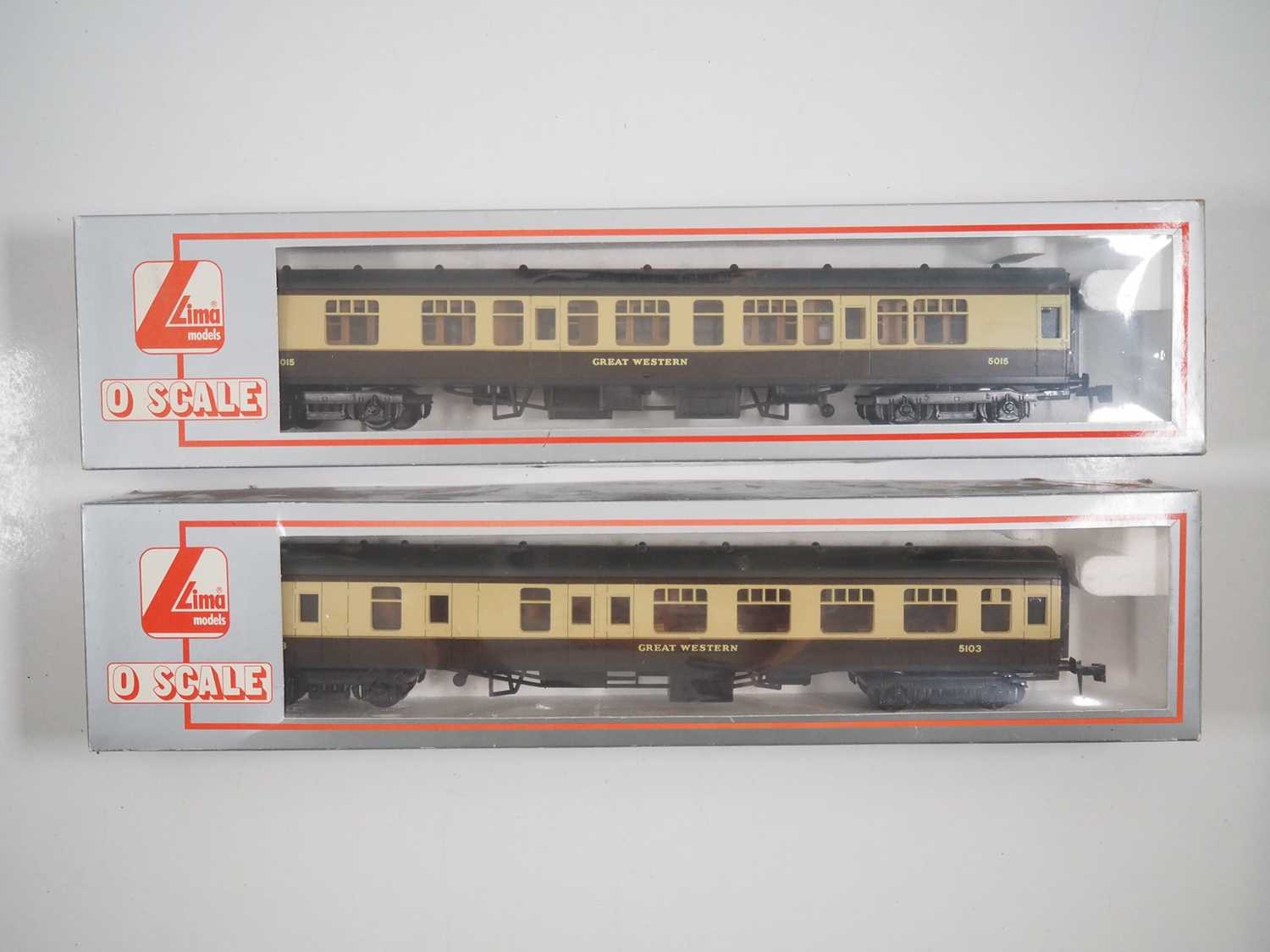 Lot 691 - A pair of LIMA O gauge Mark 1 coaches in