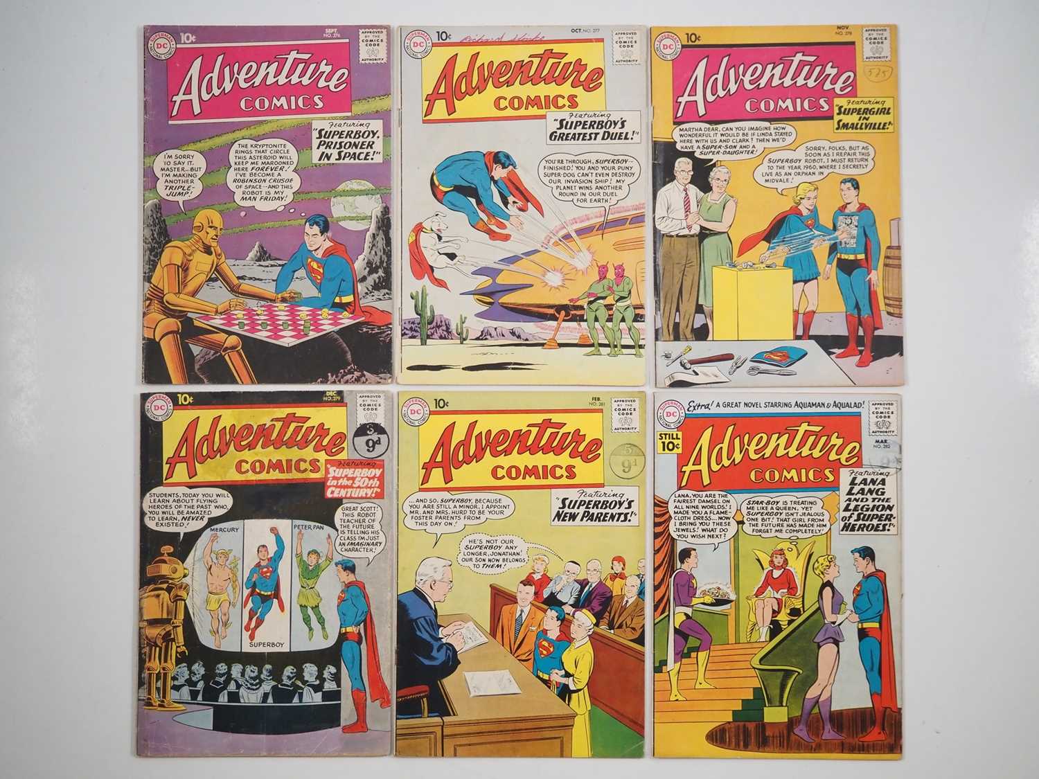 Lot 101 - ADVENTURE COMICS #276, 277, 278, 279, 281,