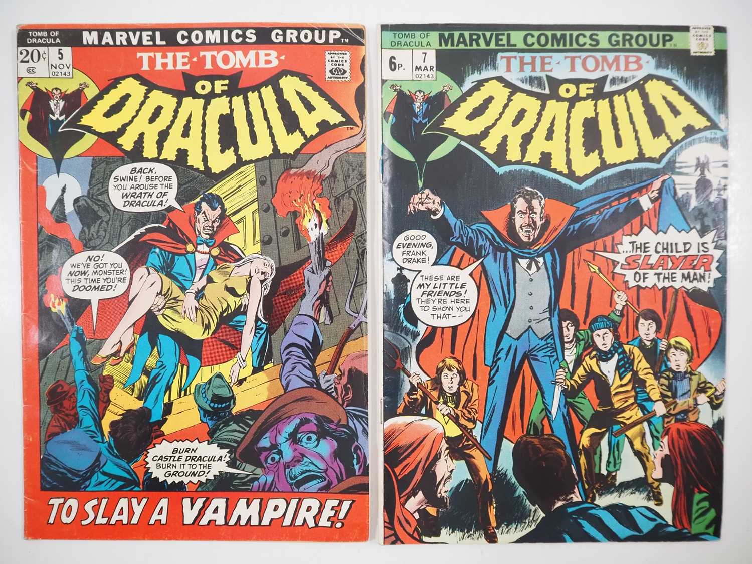 Lot 558 - TOMB OF DRACULA #5 & 7 (2 in Lot)
