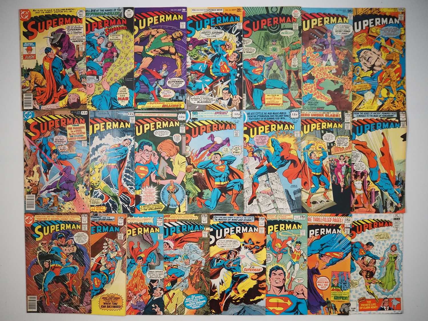 Lot 619 - SUPERMAN #311, 312, 313, 315, 316, 318, 321,