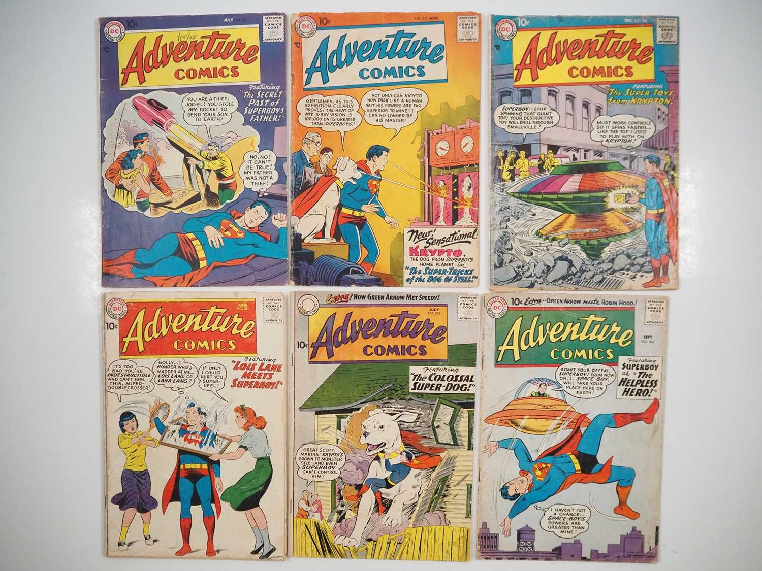 Lot 99 - ADVENTURE COMICS #238, 239, 243, 261, 262,