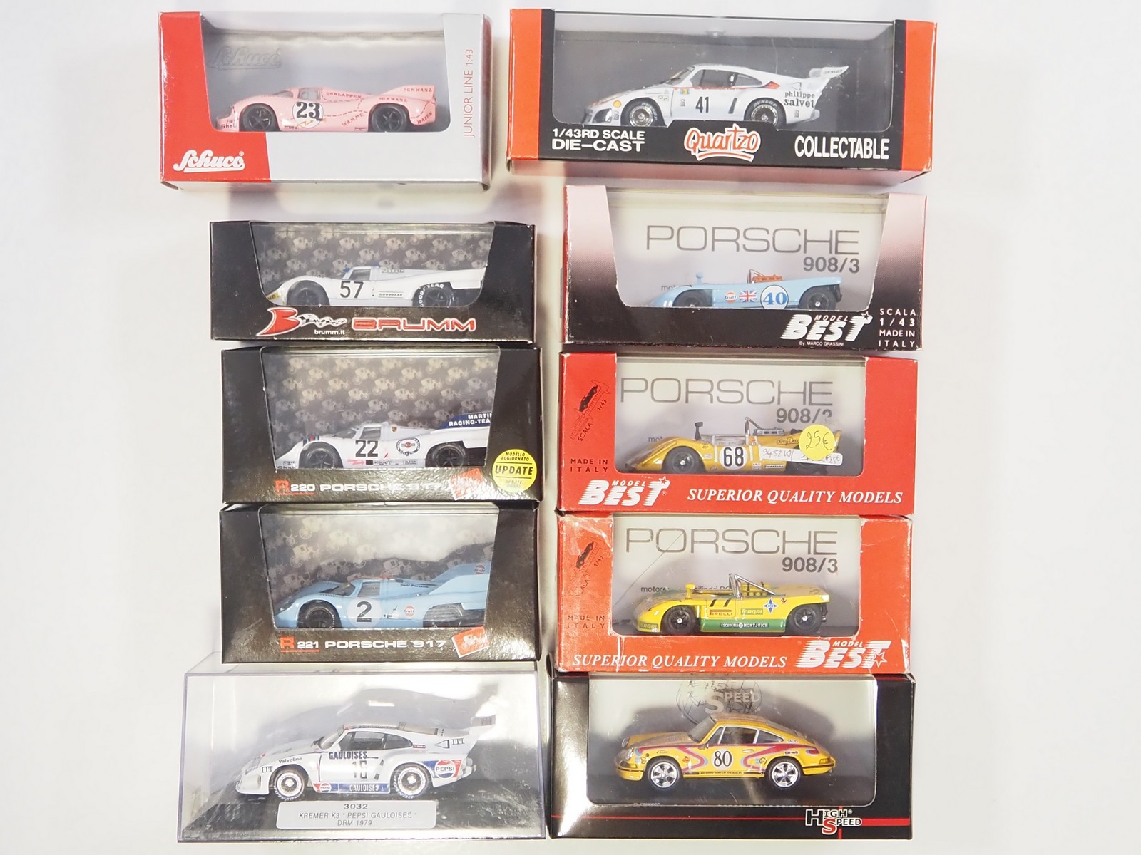 Lot 366 - A group of 1:43 scale models by QUARTZO,